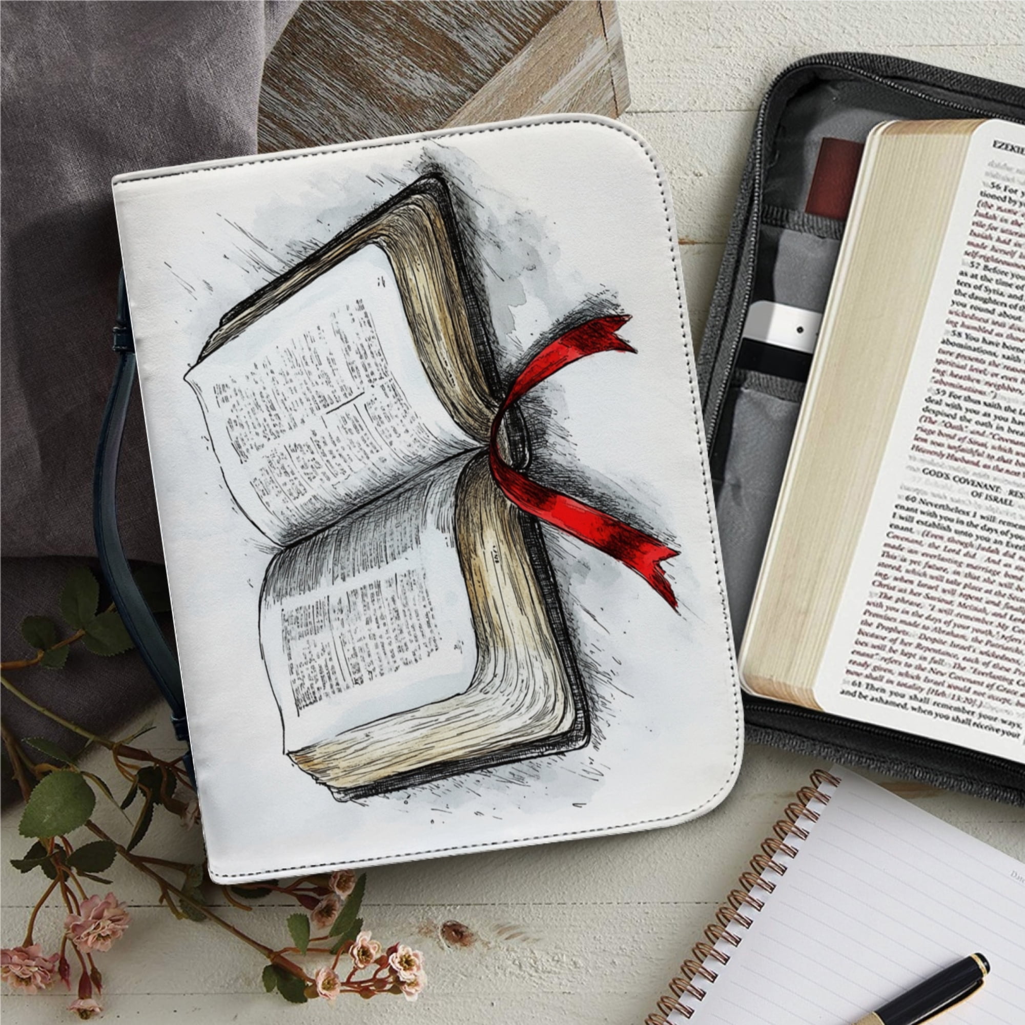 Cover for Men Custom for Women with Handle and Zipper Bible Bag Journal ...