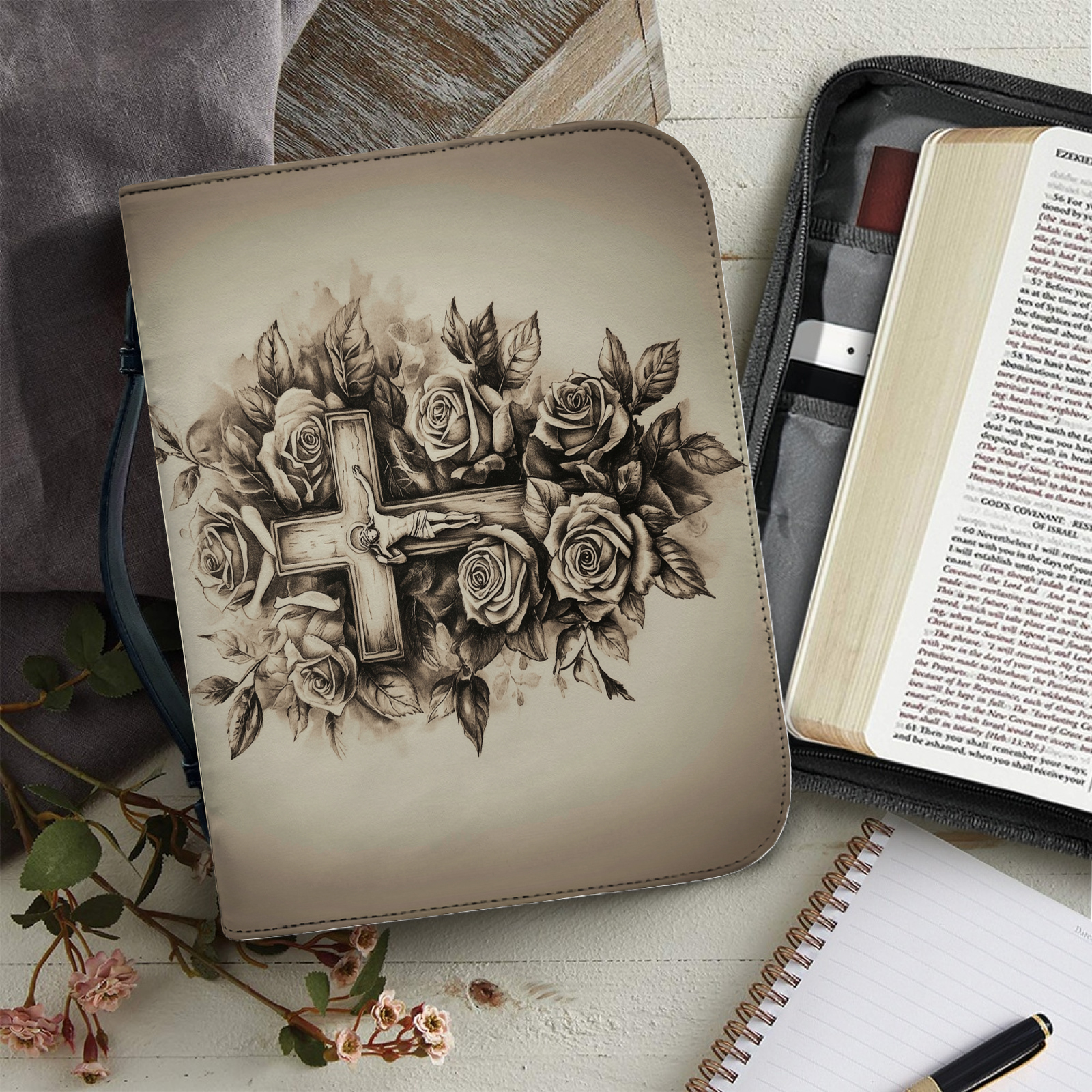 Cover for Men Custom for Women with Handle and Zipper Bible Bag Journal ...