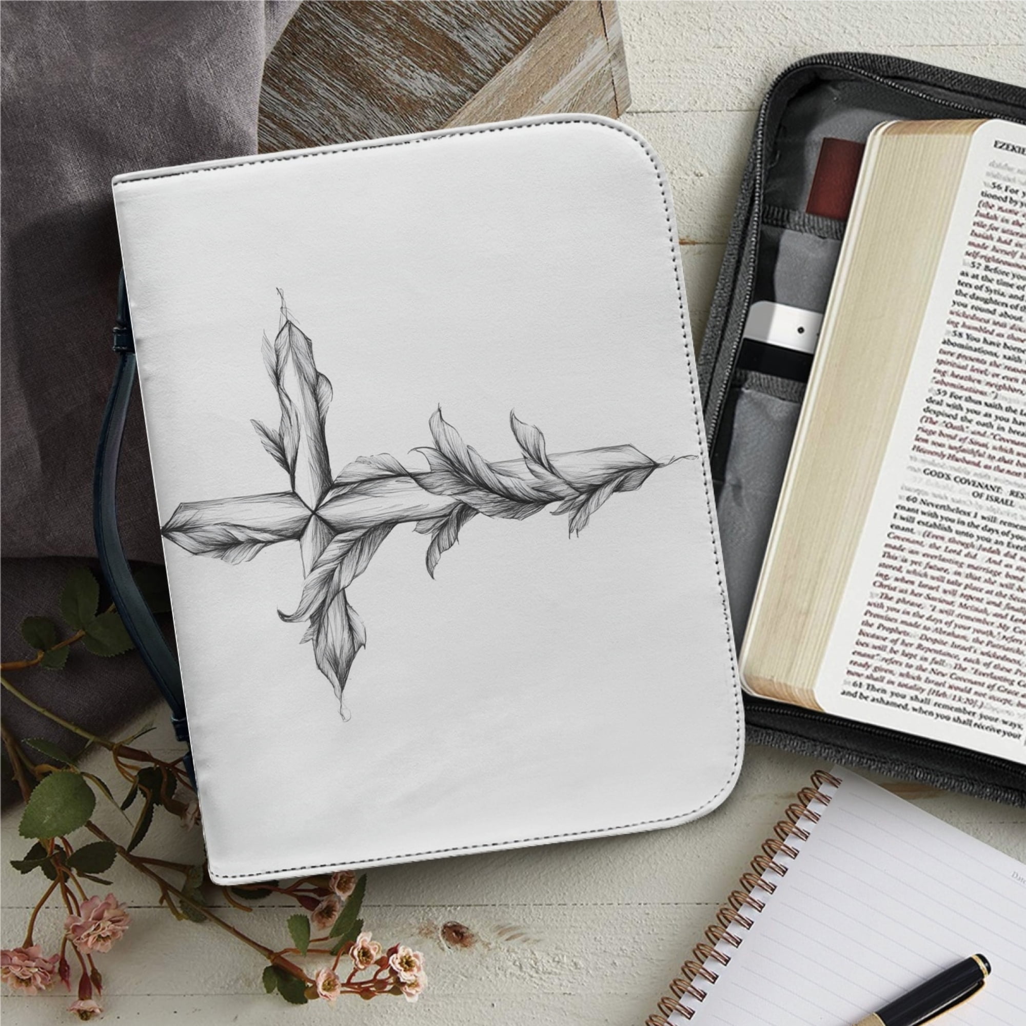 Cover for Men Custom for Women with Handle and Zipper Bible Bag Journal ...