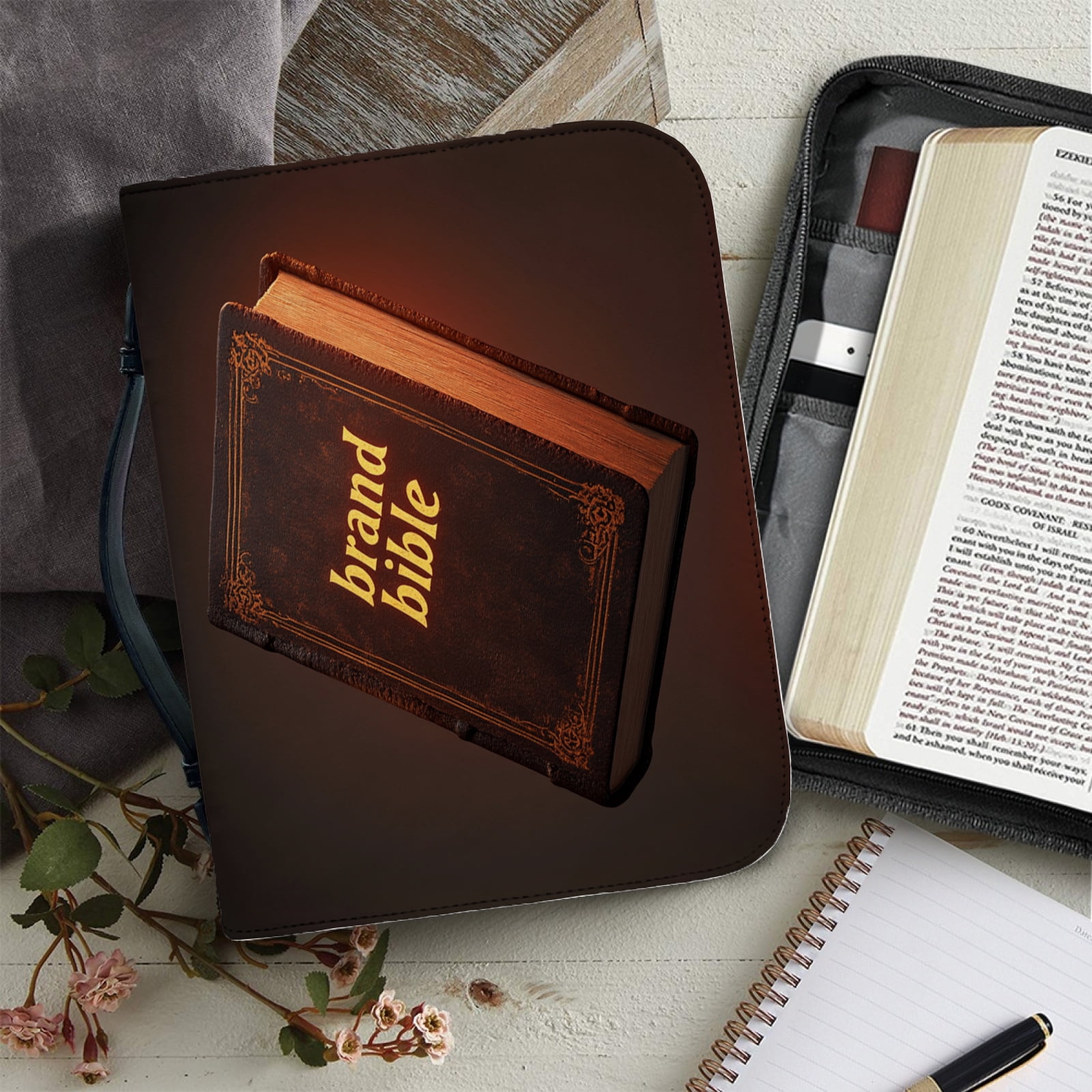 Cover for Men Custom for Women with Handle and Zipper Bible Bag Journal ...