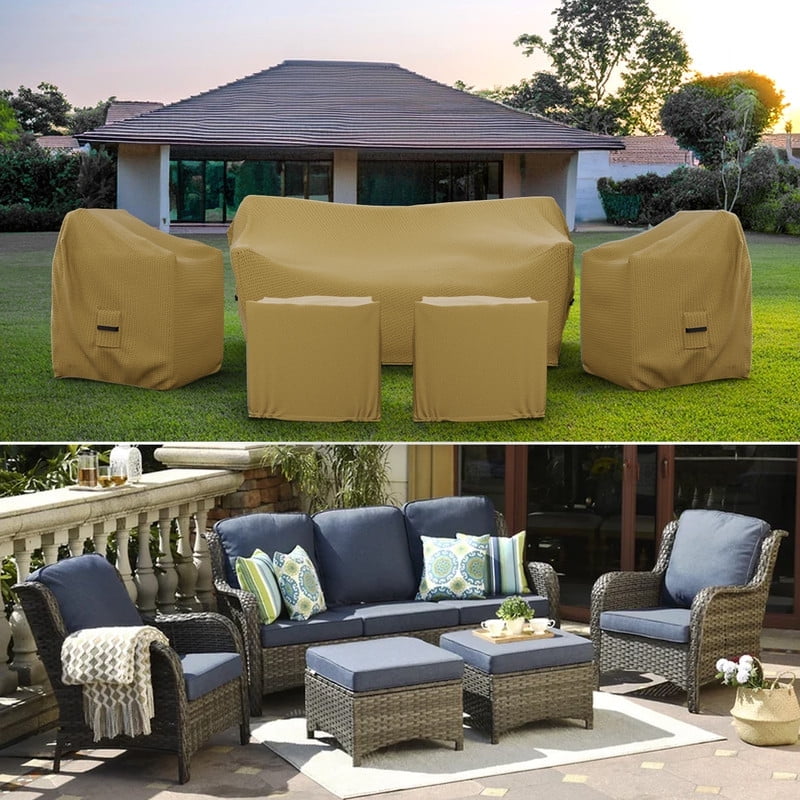 Covers & All All Patio Outdoor Conversation Set Cover, Water-Resistant ...
