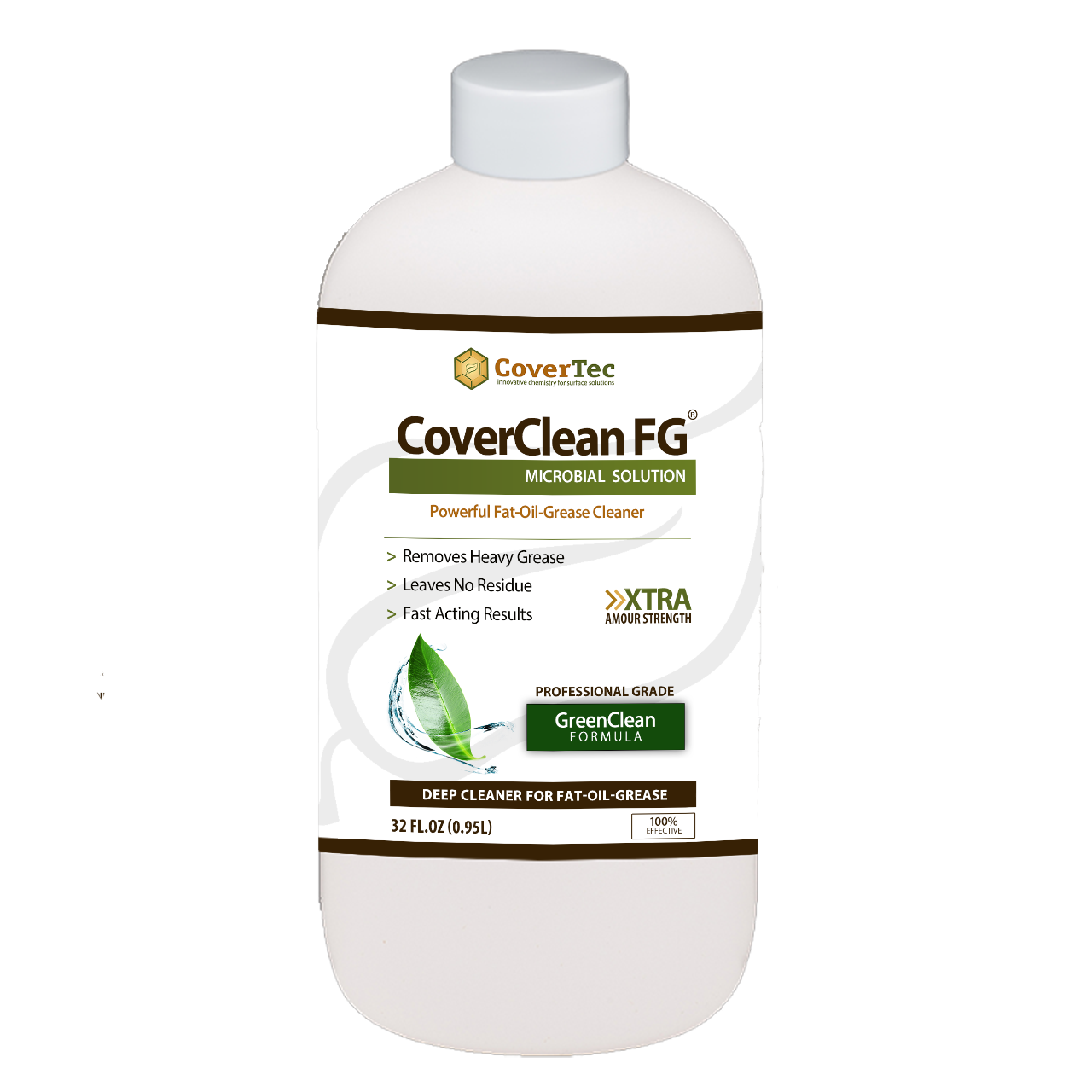 CoverClean FG Microbial Cleaner for Fat, Food, Oil & Grease - 1 Qrt ...