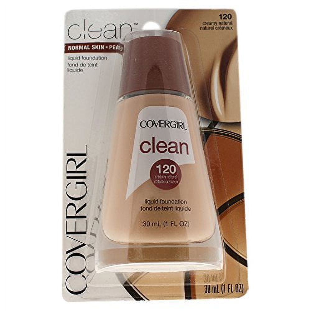 CoverGirl Clean Liquid Foundation, # 120 Creamy Natural, 1 Oz - Walmart.com