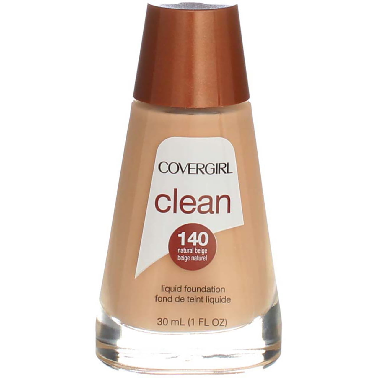 CoverGirl Clean Liquid Foundation, Fresh Skin, Natural Beige [140], 1 ...