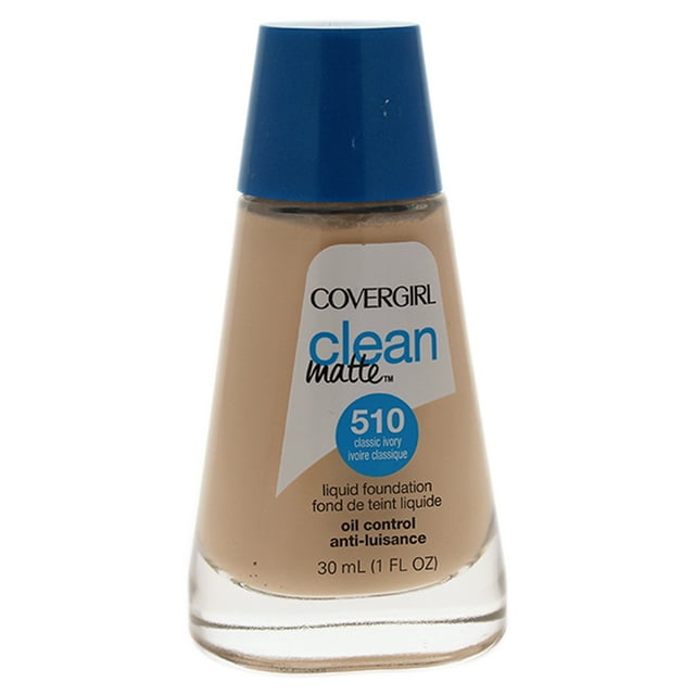 CoverGirl Clean Matte Liquid Foundation - # 510 Classic Ivory , 1 oz ...