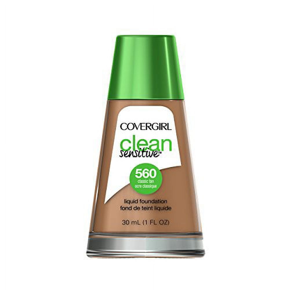 CoverGirl Clean Sensitive Skin Liquid Foundation Classic Tan, 1 Oz ...