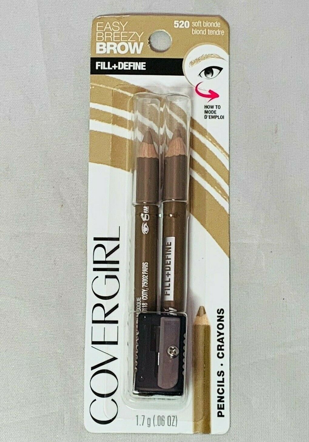 CoverGirl Easy Breezy Brow Fill + Define Water Resistant Pencil, Soft ...