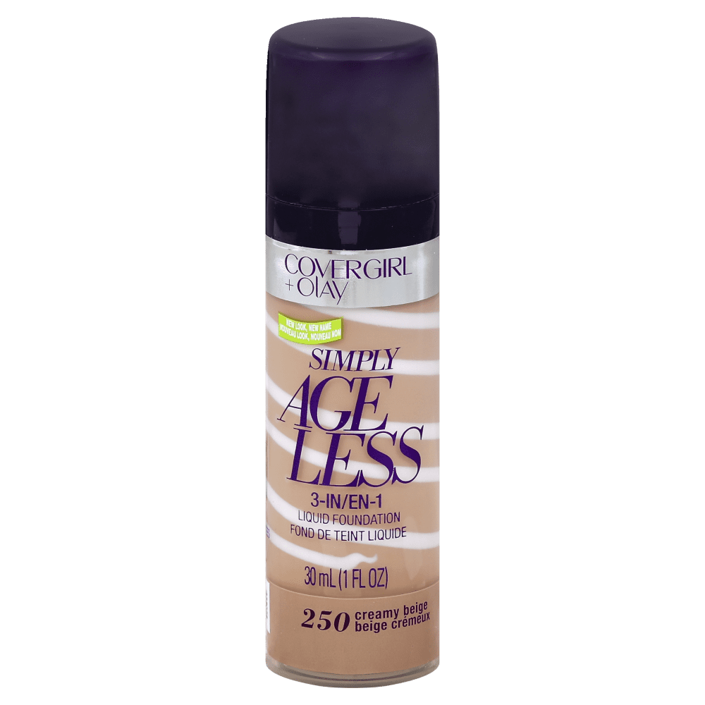 CoverGirl + Olay Simply Ageless 3-in-1 Liquid Foundation - # 250 Creamy ...