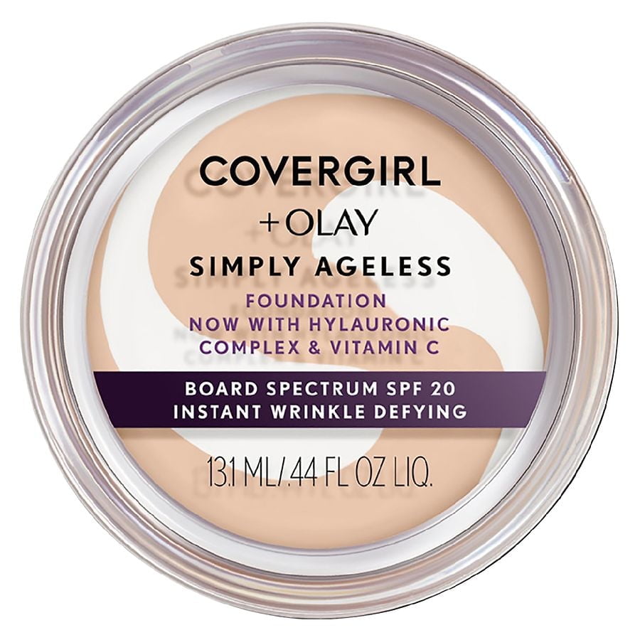 CoverGirl & Olay Simply Ageless Foundation, Classic Beige 0.44 oz Pack ...