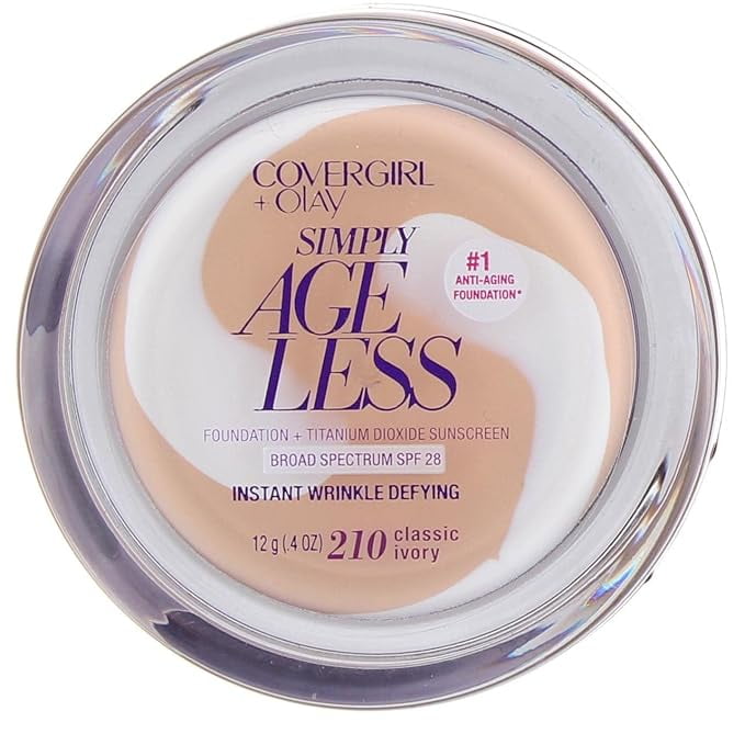 CoverGirl & Olay Simply Ageless Foundation, Classic Ivory [210] 0.40 oz ...