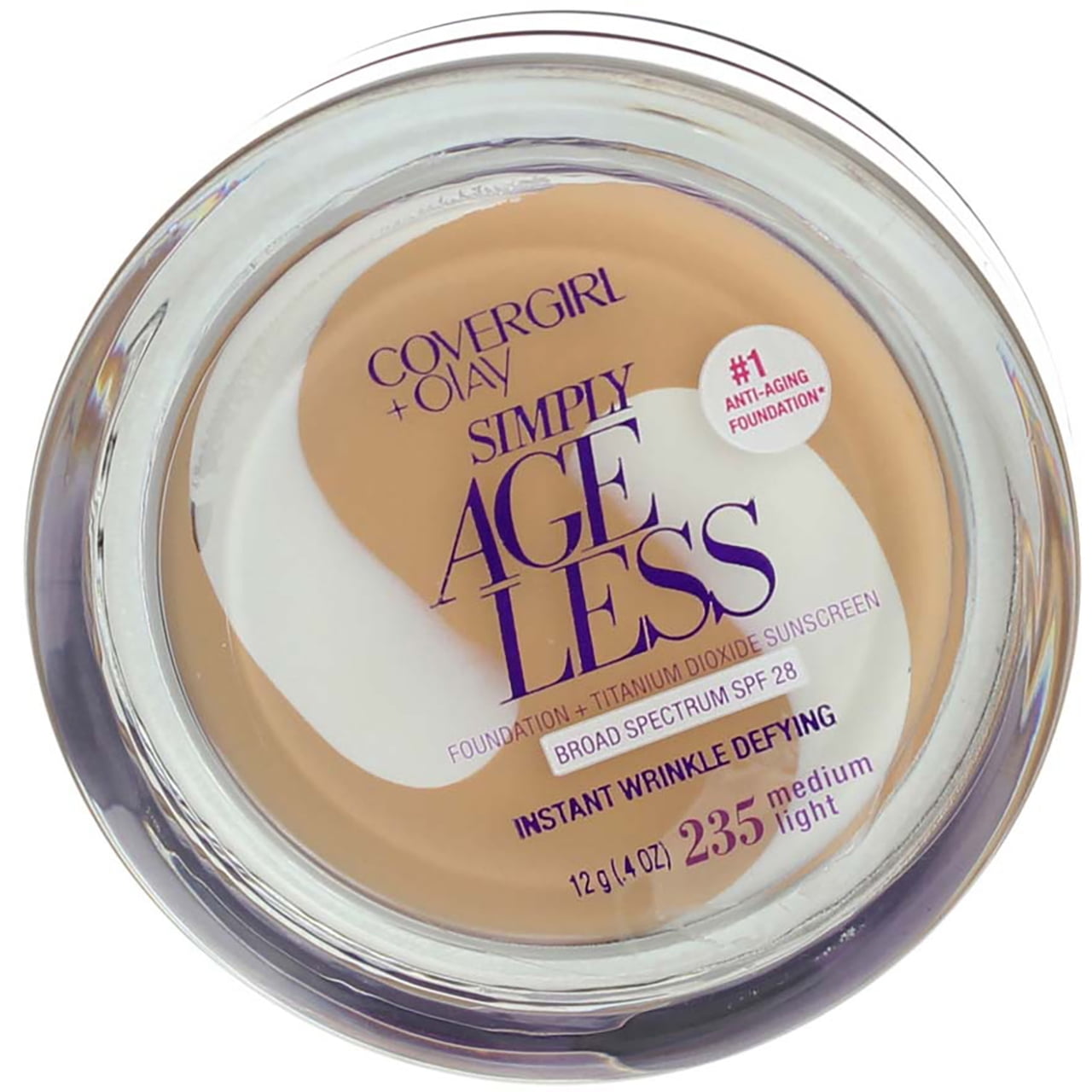 CoverGirl & Olay Simply Ageless Foundation, Medium Light [235] 0.40 oz ...