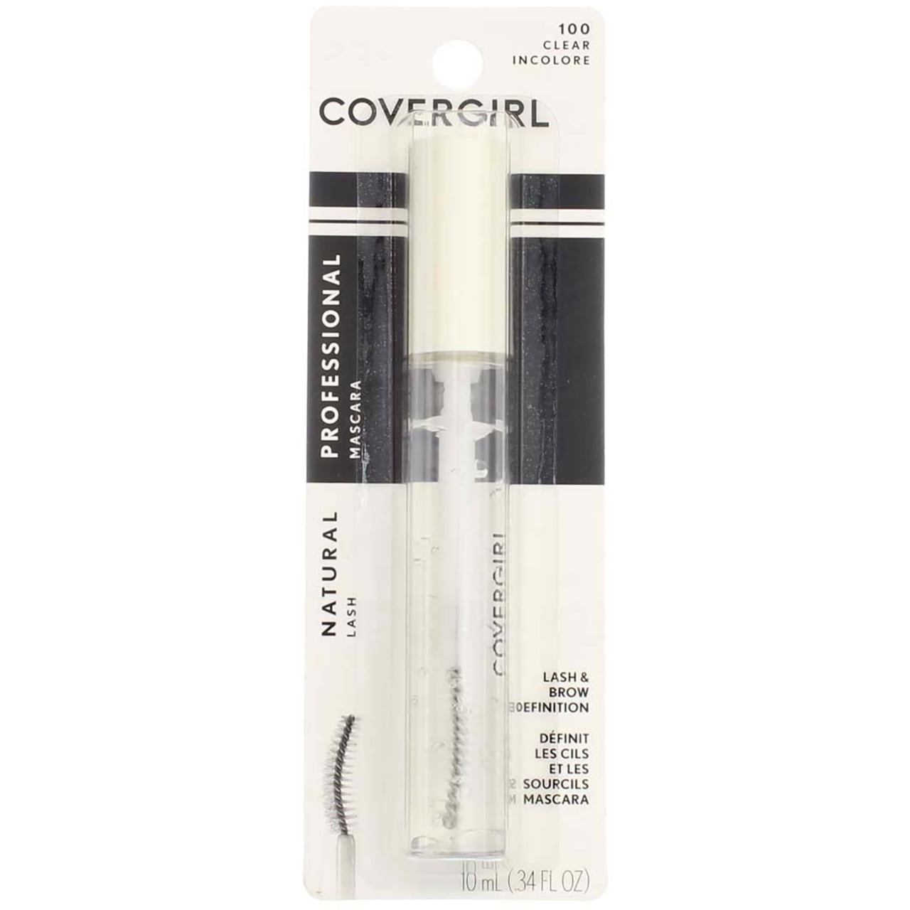 CoverGirl Professional Natural Lash Mascara, Clear [100] 0.34 oz (Pack ...