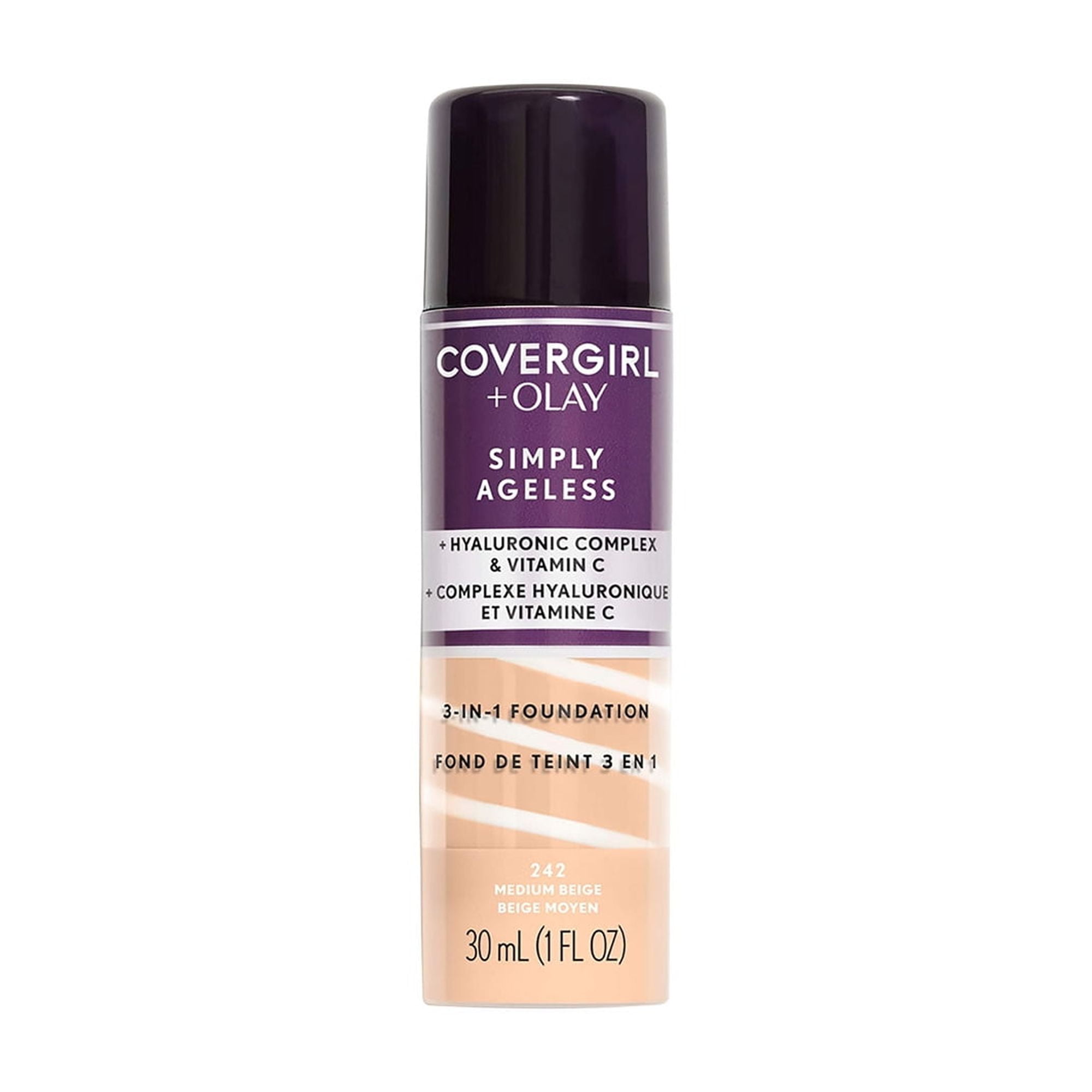 CoverGirl Simply Ageless 3-in-1 Liquid Foundation 242 Medium Beige 1 Fl ...