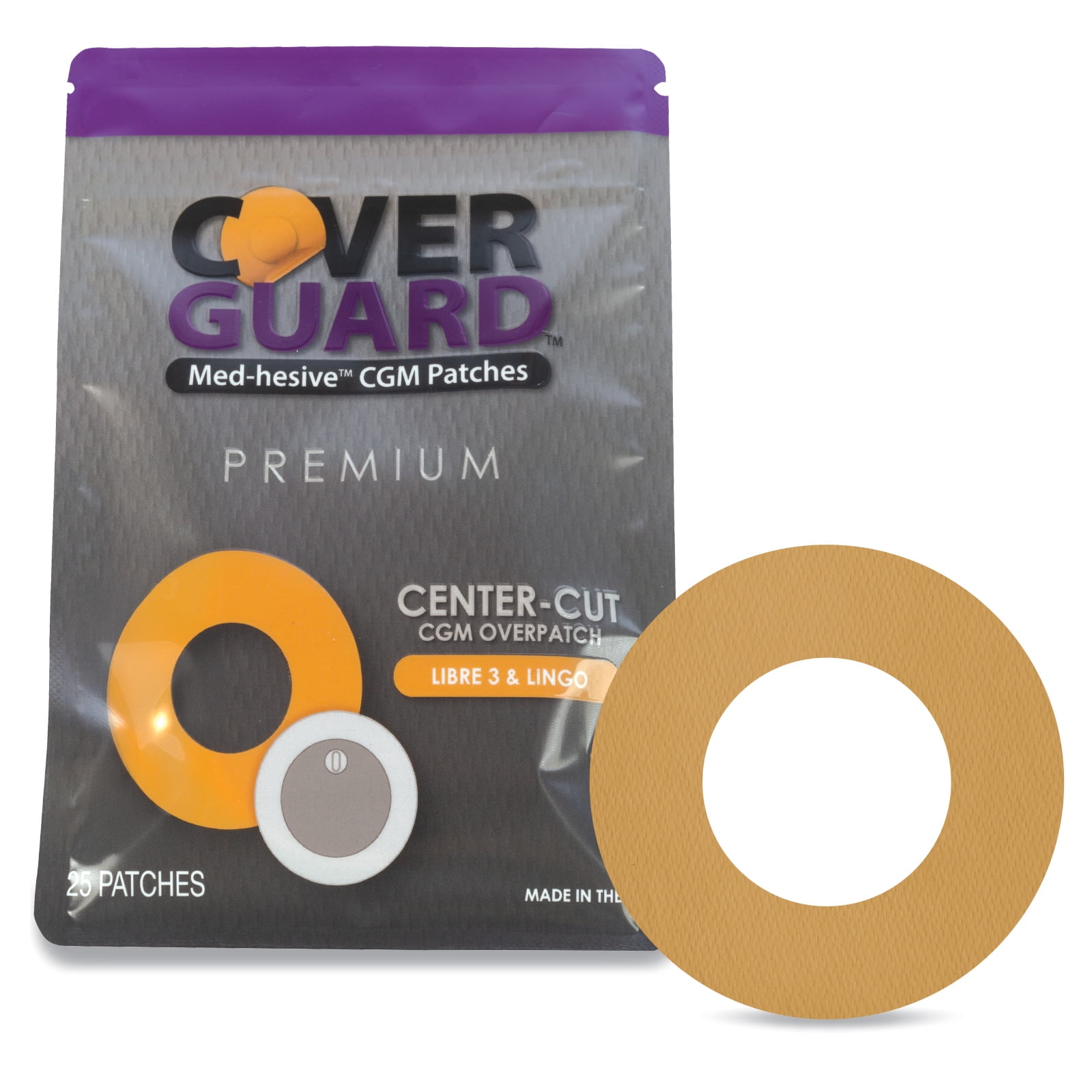 CoverGuard Overpatches for Freestyle Libre 3 | 25 Count Tan | Premium ...