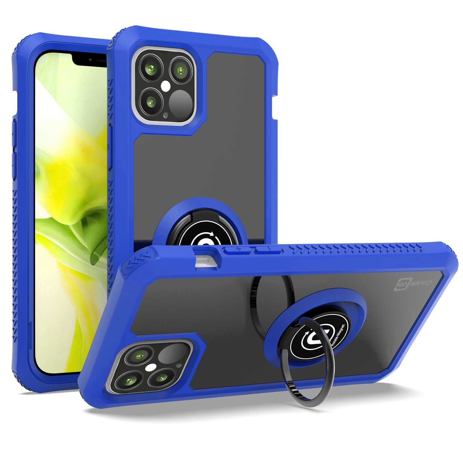 CoverON Apple iPhone 12 Case / iPhone 12 Pro Case (6.1"), Ring Holder ...