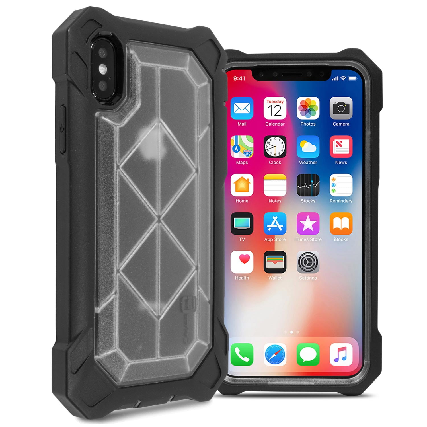 CoverON Apple iPhone X / 10 Case, VitaCase Hard Protective Full Body ...