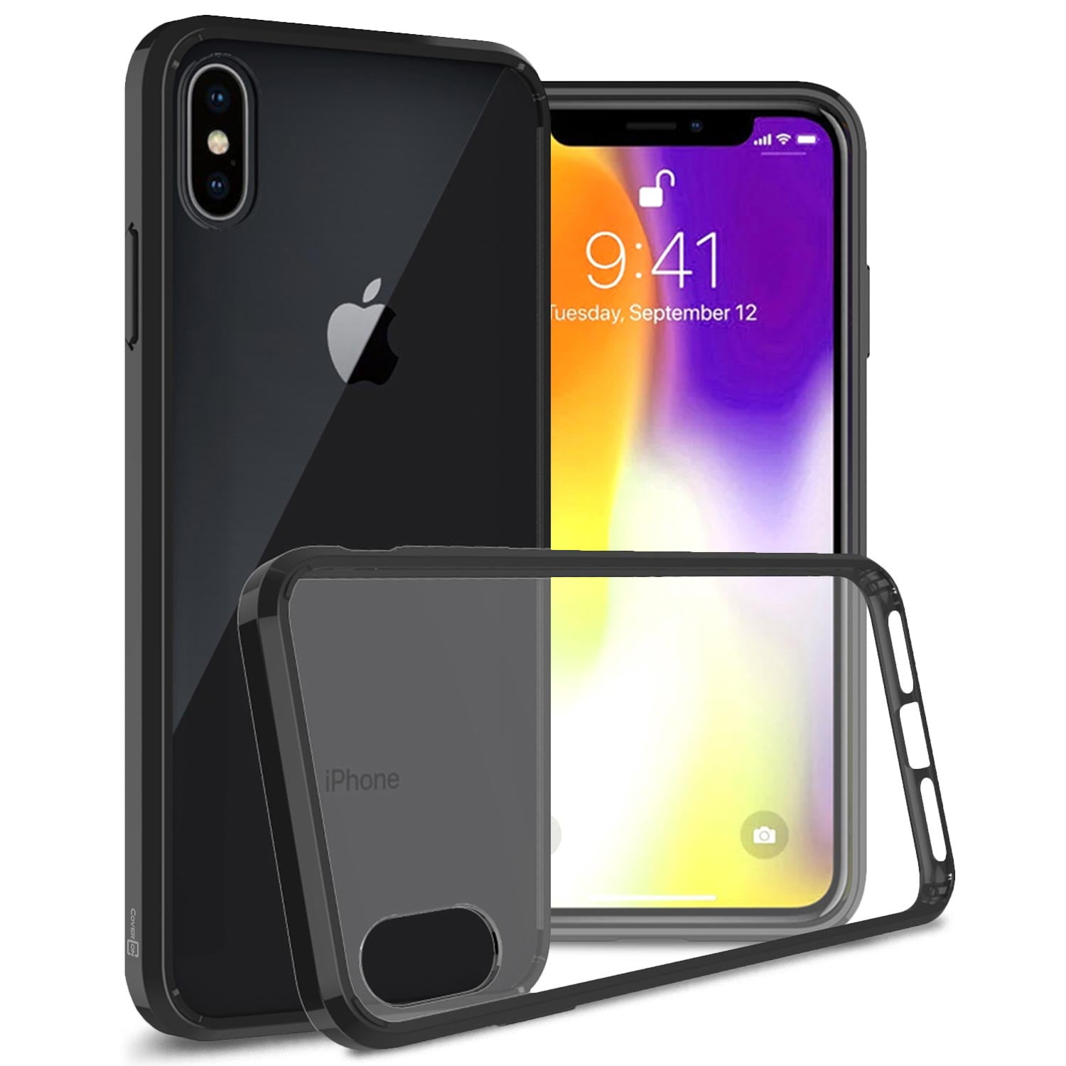 CoverON Apple iPhone XS Max (6.5") Case, ClearGuard Series Clear Hard ...