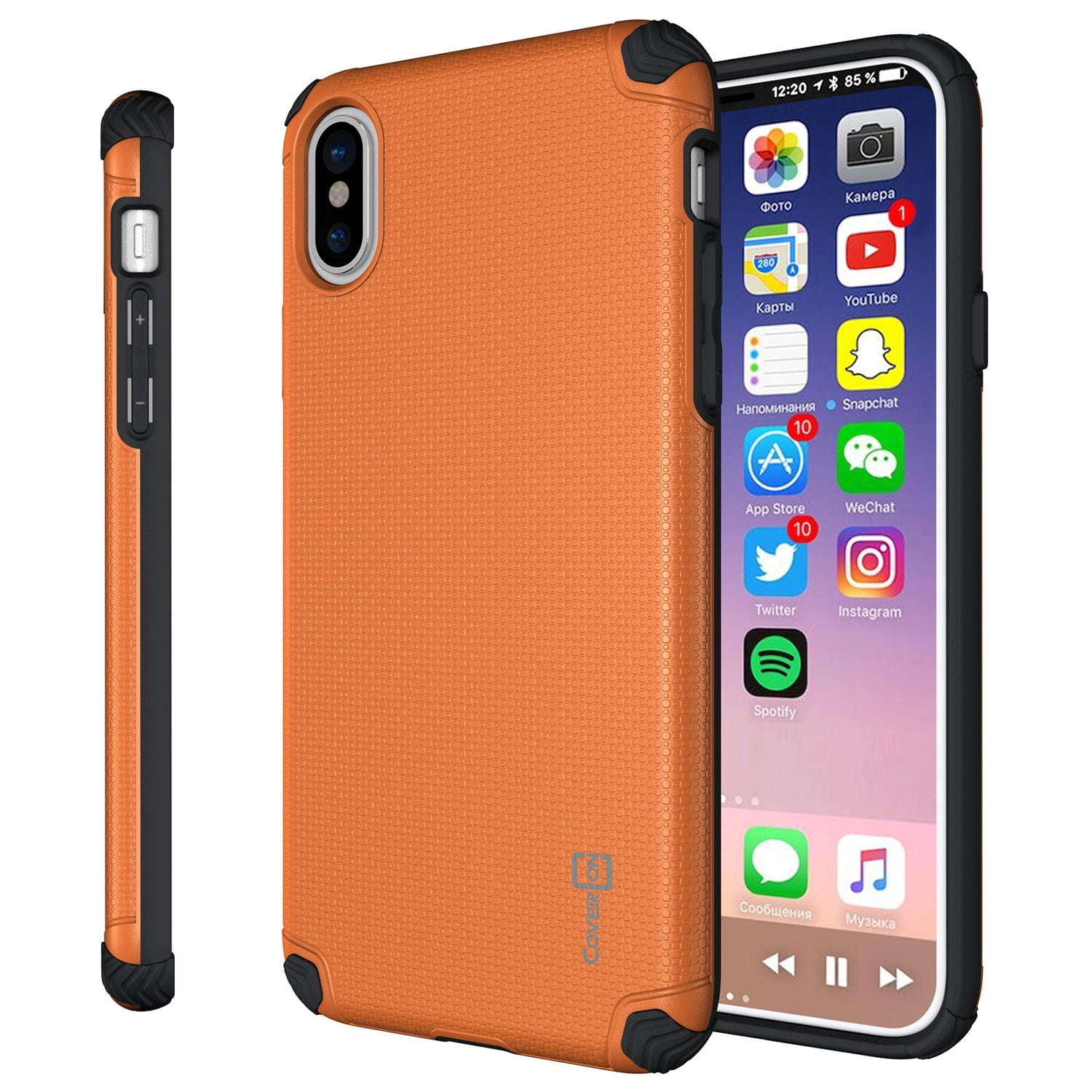 CoverON Apple iPhone XS / iPhone X / 10S / 10 Case, Bios Series Slim ...