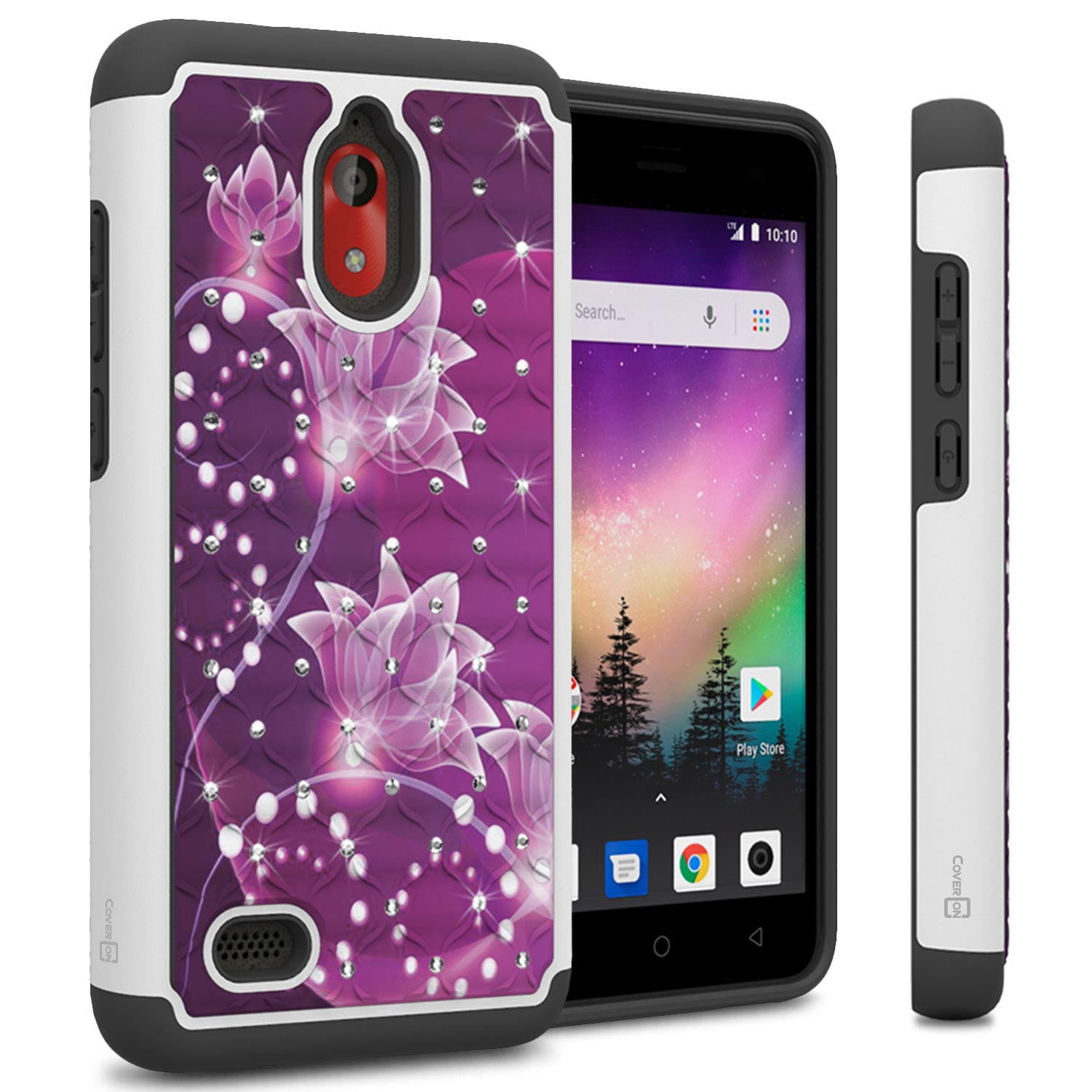 CoverON Coolpad Illumina Case, Aurora Series Rhinestone Phone Cover ...