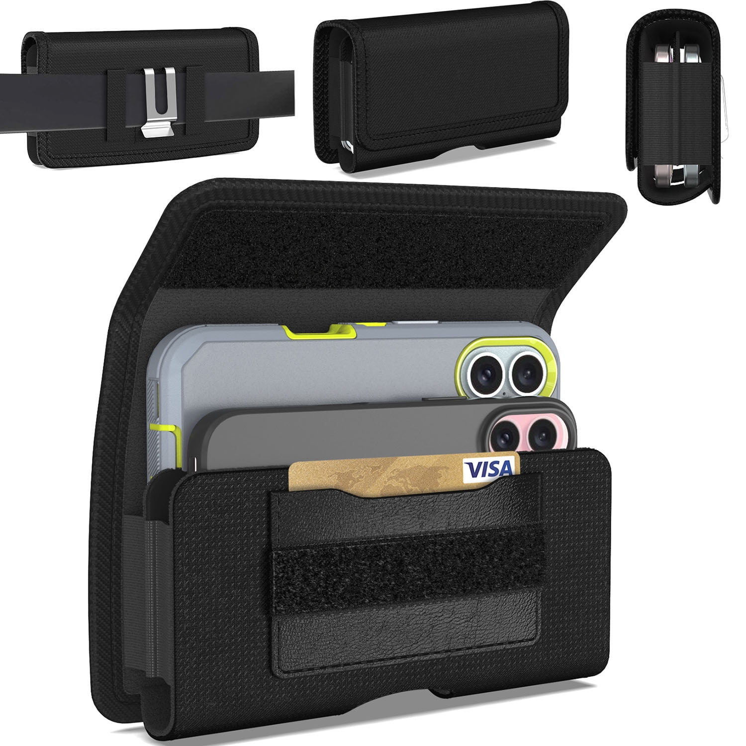 CoverON Dual CellPhone Holster Pouch for Apple iPhone 17 Air 17 Pro Max ...