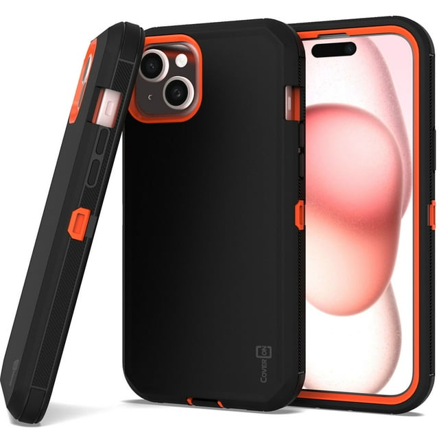 CoverON For Apple iPhone 15 Case, Military Grade Heavy Duty Full Body ...