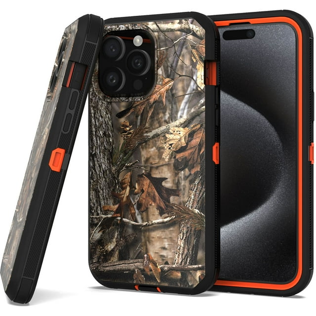 CoverON For Apple iPhone 15 Pro Case, Military Grade Heavy Duty Full ...