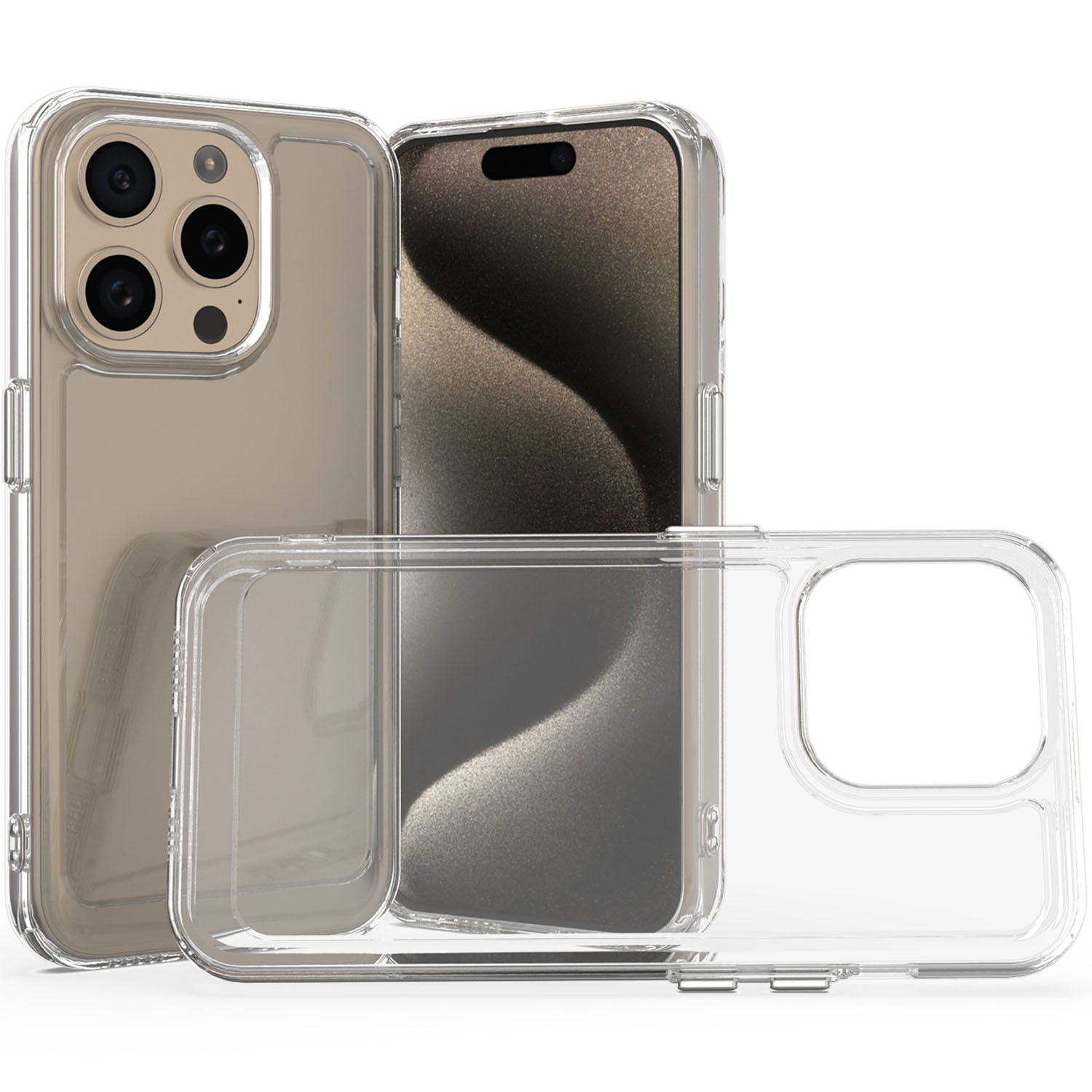 CoverON For Apple iPhone 16 Pro Max Case, Hybrid Slim fit Hard Back TPU ...