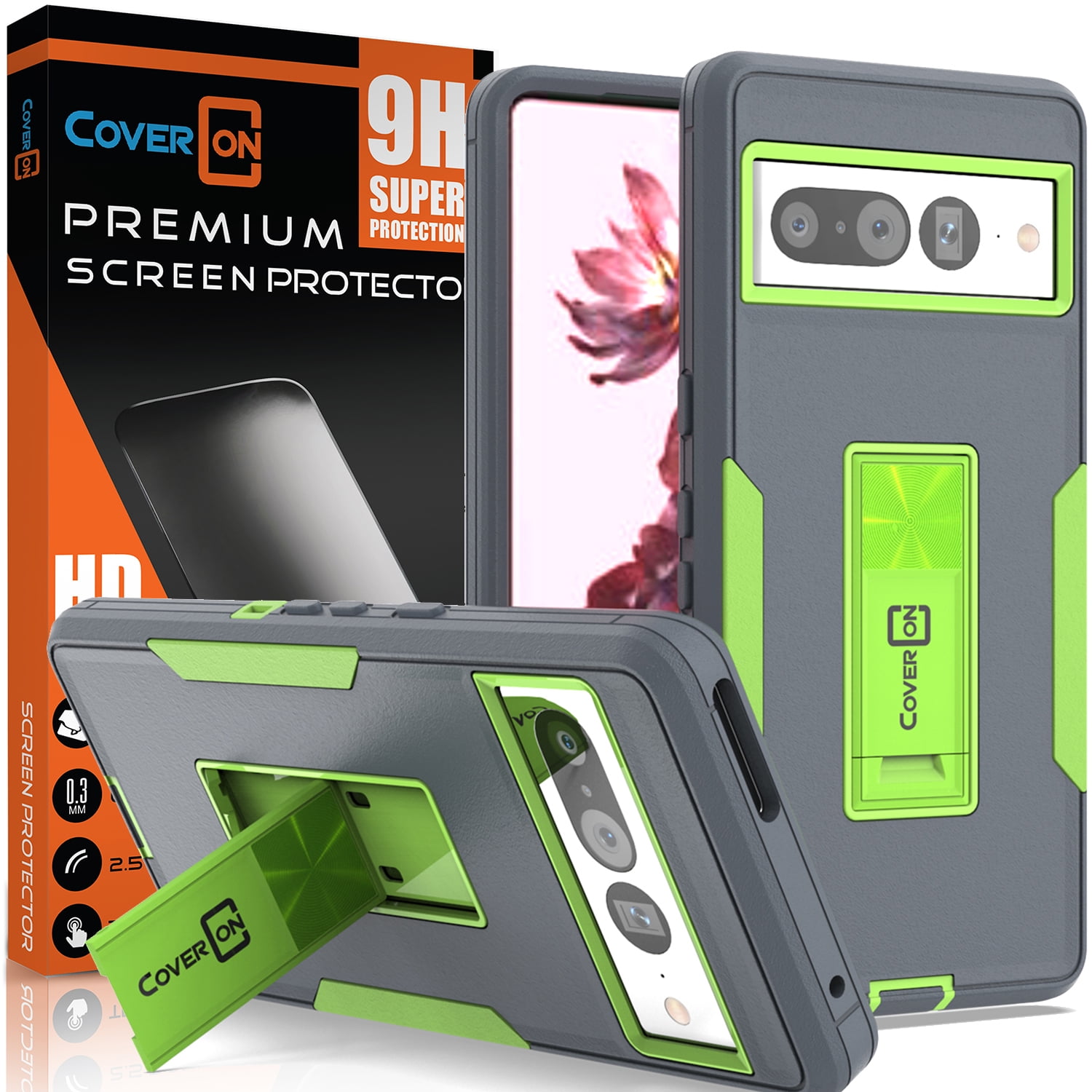 CoverON For Google Pixel 7 Pro Phone Case and Screen Protector Temper ...