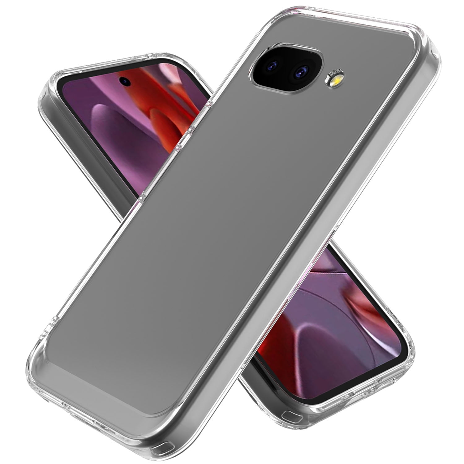 CoverON For Goolge Pixel 9a Case, Hybrid Slim fit Hard Back TPU Rim ...