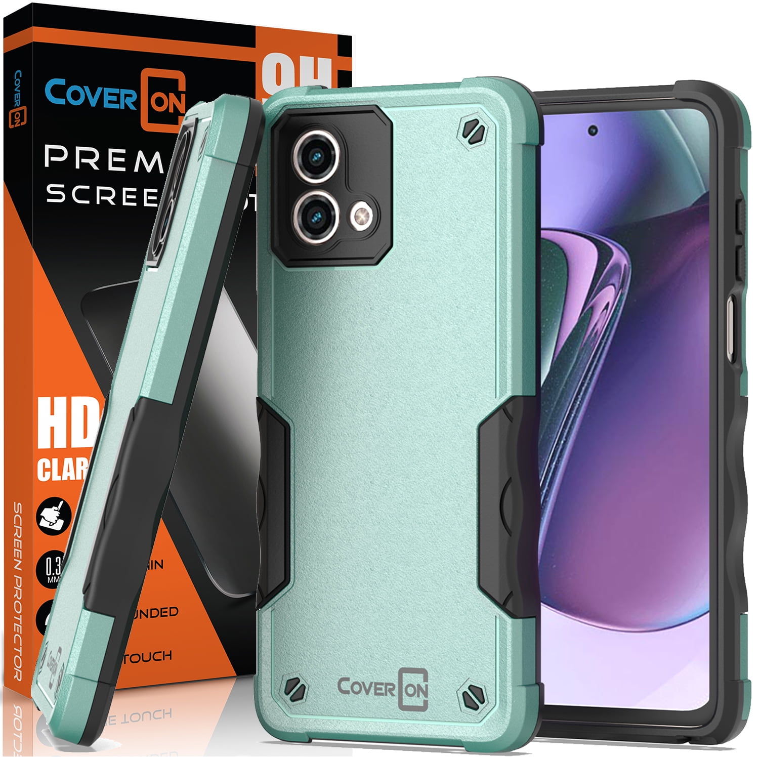 CoverON For Motorola Moto G Stylus 5G 2023 Case with Screen Protector ...