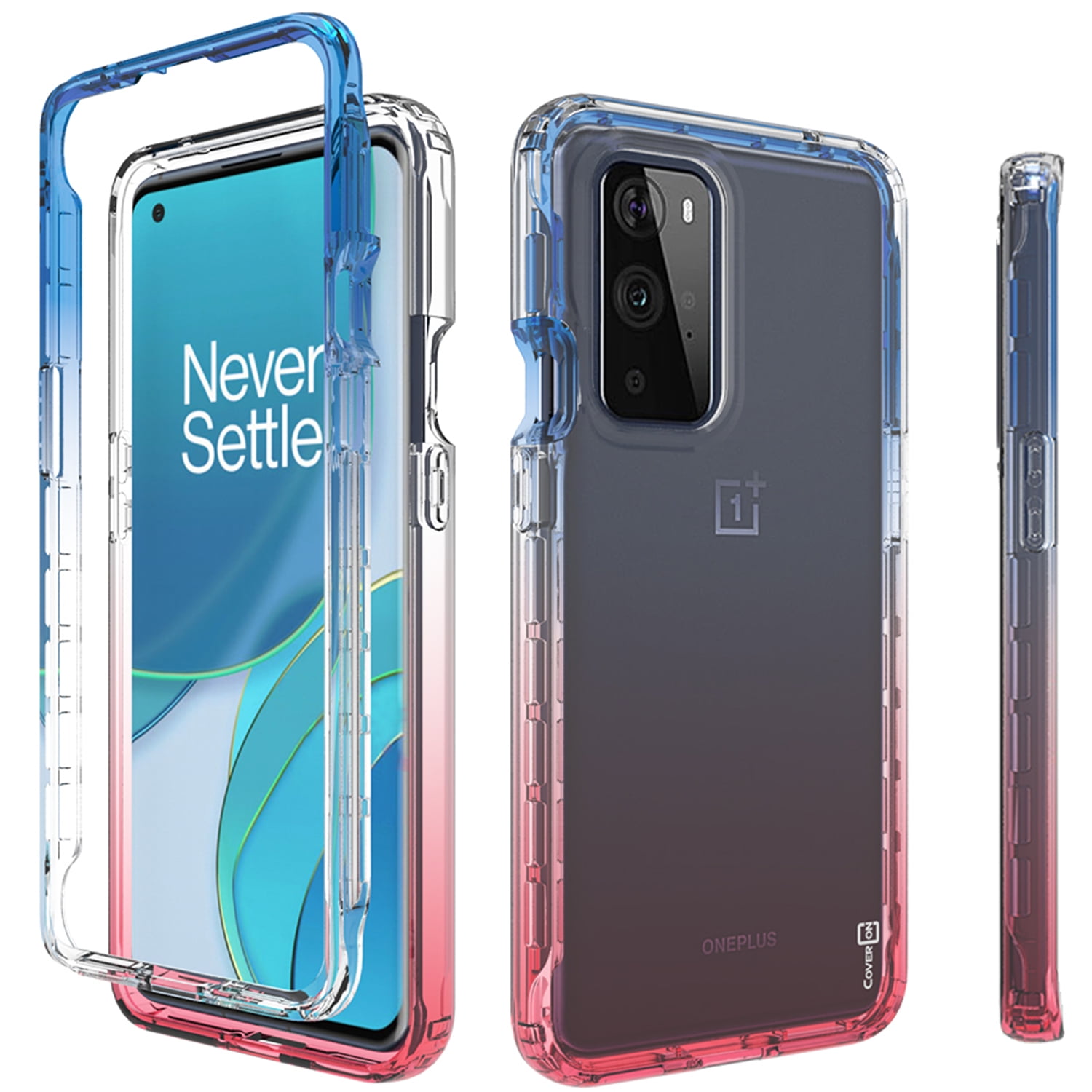 CoverON For OnePlus 9 Pro Phone Case, Gradient Heavy Duty Clear Full ...