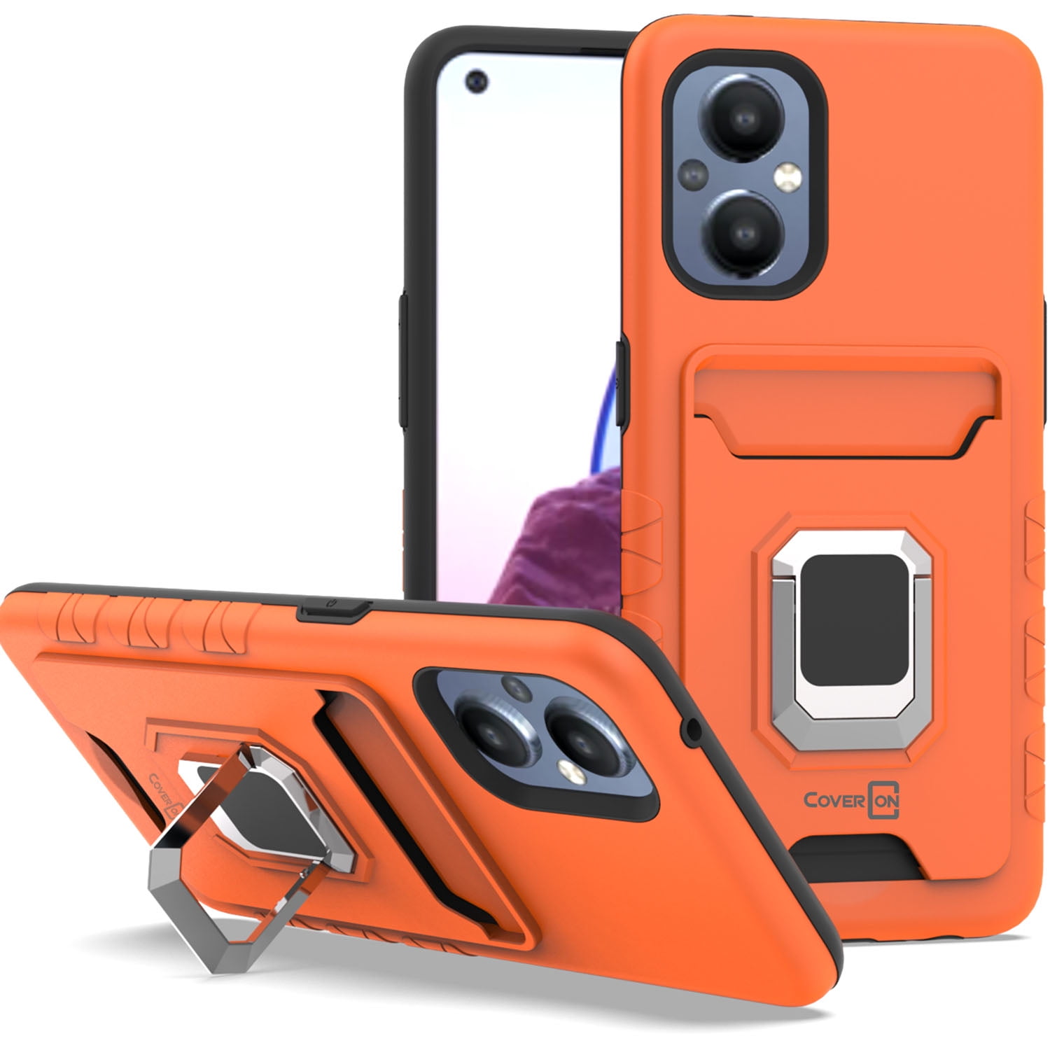CoverON For Oneplus Nord N20 5G Case, Credit Card slot Ring KickStand ...