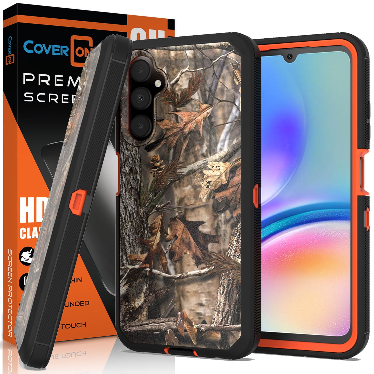 CoverON For Samsung Galaxy A05s Case and Screen Protector Tempered ...