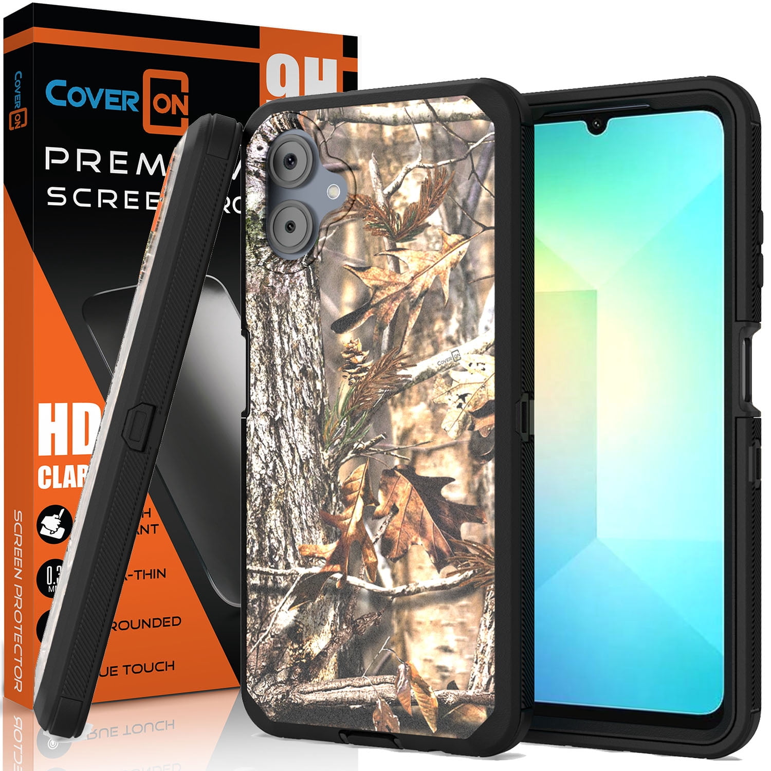 CoverON For Samsung Galaxy A06 Case and Screen Protector Tempered Glass ...