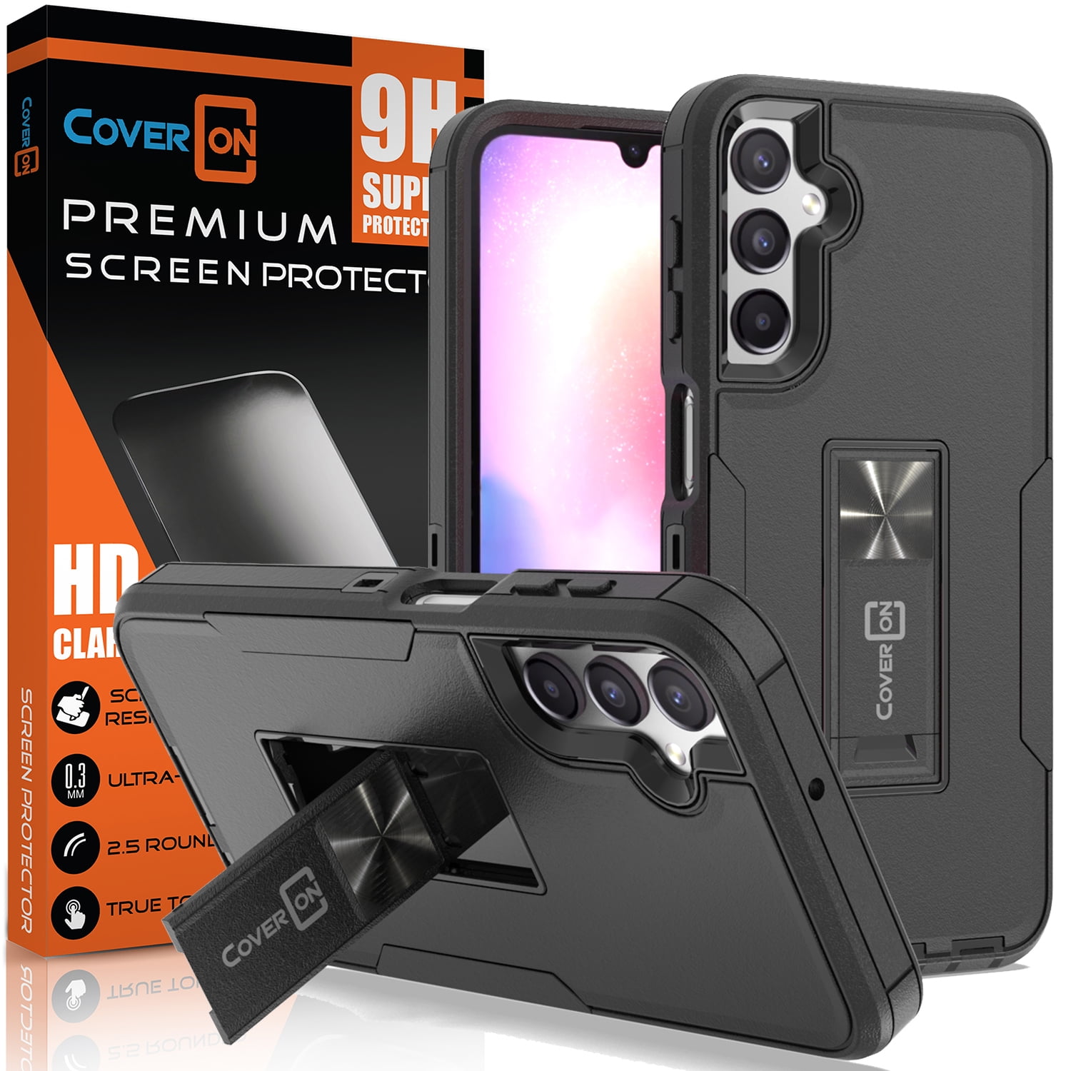 CoverON For Samsung Galaxy A24 Case and Screen Protector Tempered Glass ...