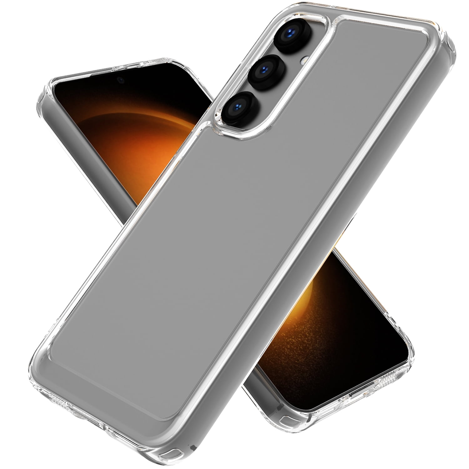 CoverON For Samsung Galaxy S23 FE Case, Hybrid Slim fit Hard Back TPU ...