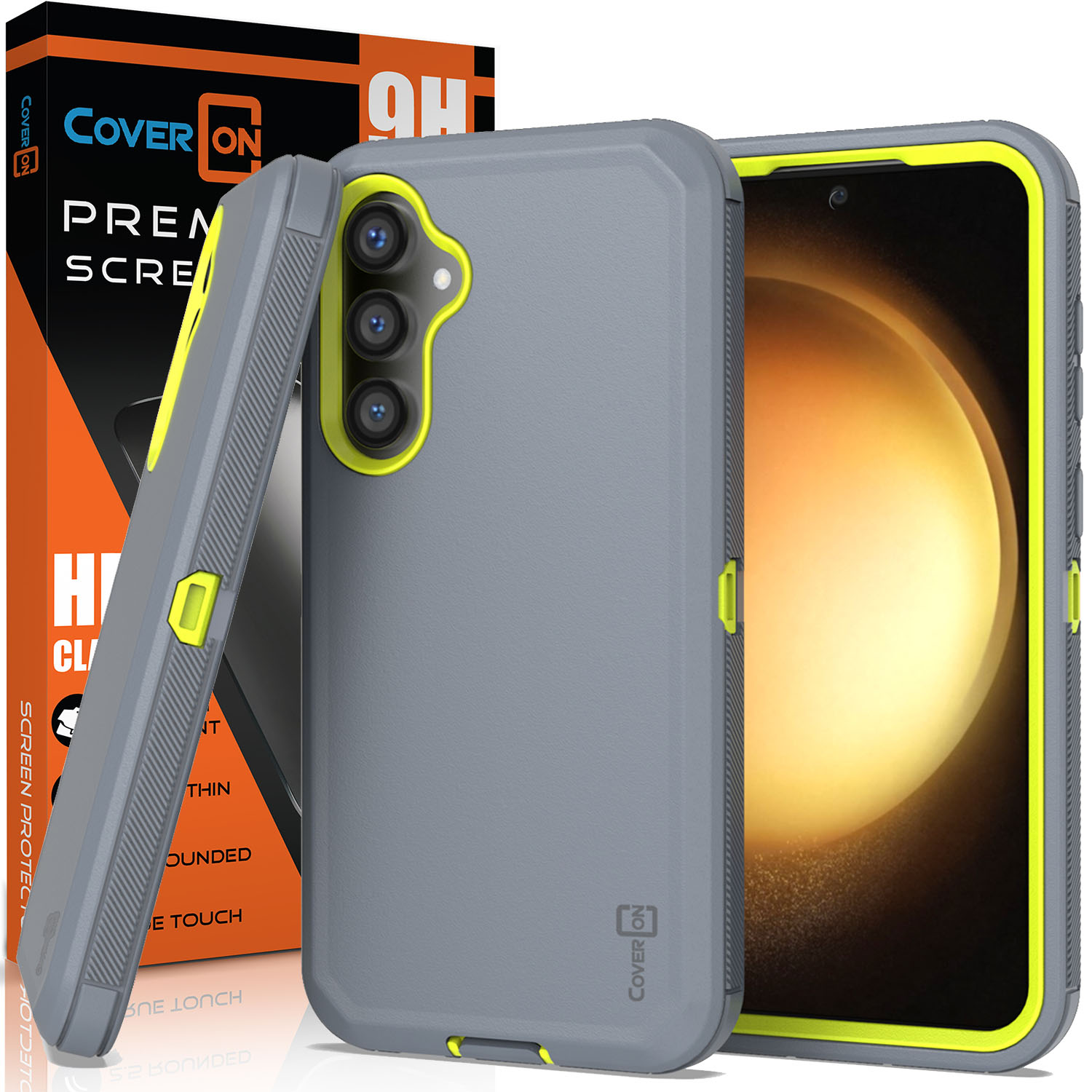 CoverON For Samsung Galaxy S23 FE Case and Screen Protector Tempered ...