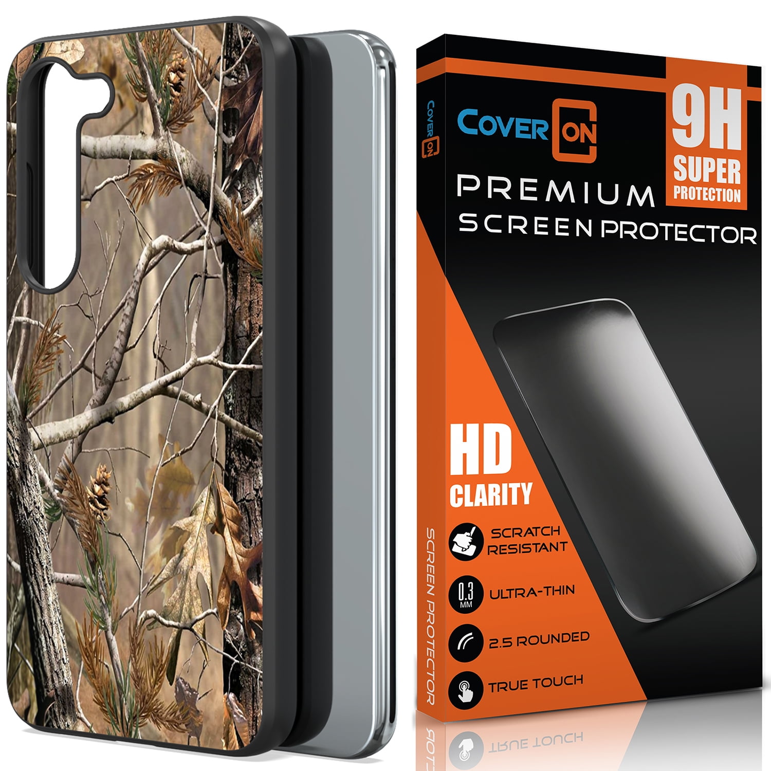 CoverON For Samsung Galaxy S23 Phone Case and Screen Protector Tempered ...