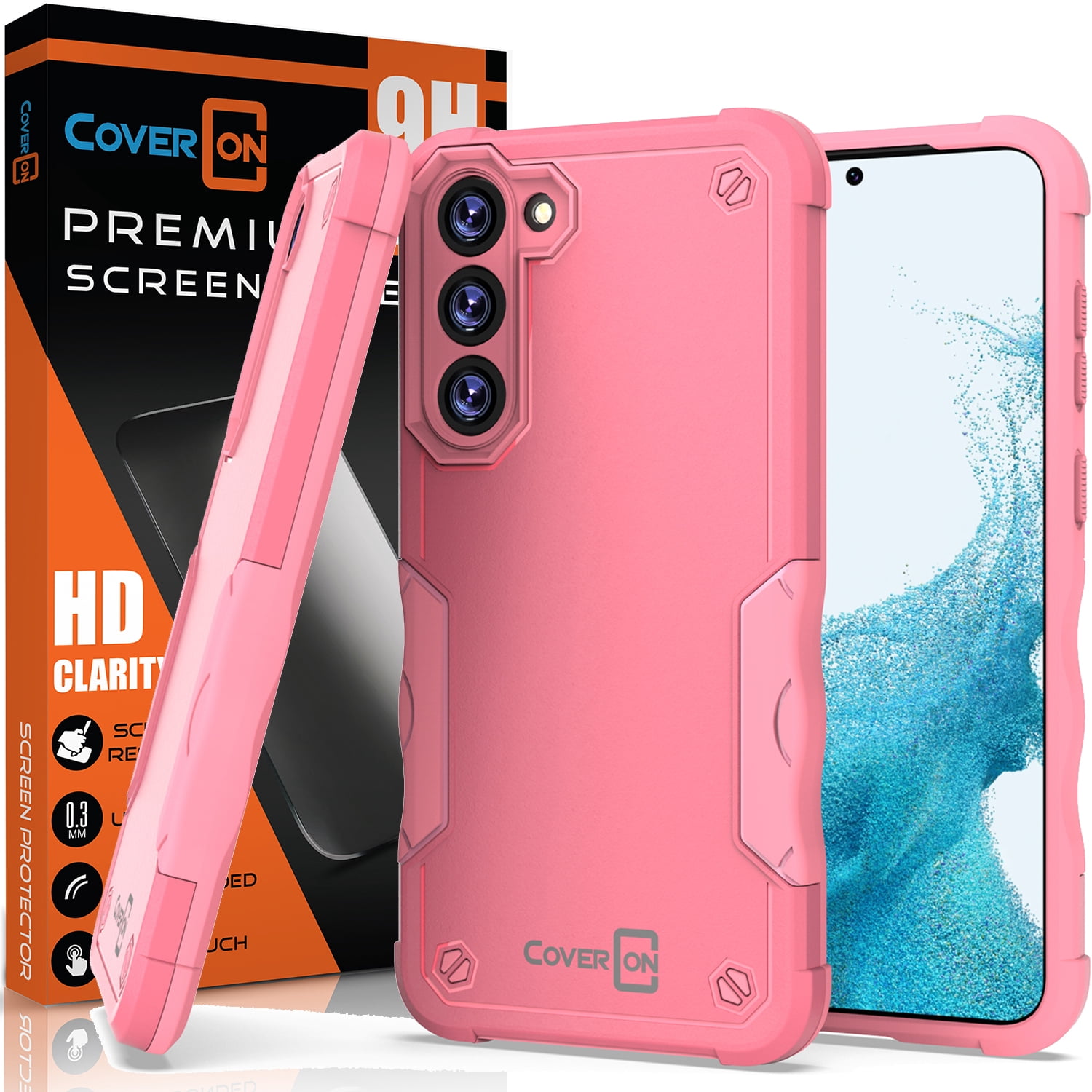 CoverON For Samsung Galaxy S23 Phone Case with Screen Protector ...