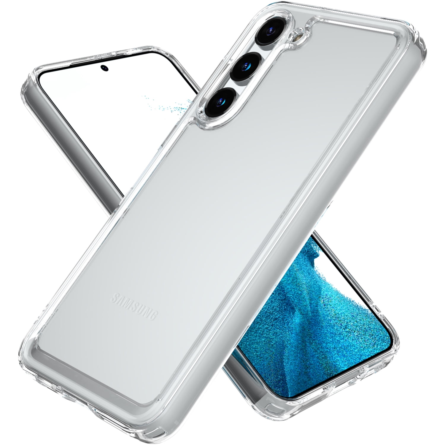 CoverON For Samsung Galaxy S23 Plus Case, Hybrid Slim fit Hard Back TPU ...