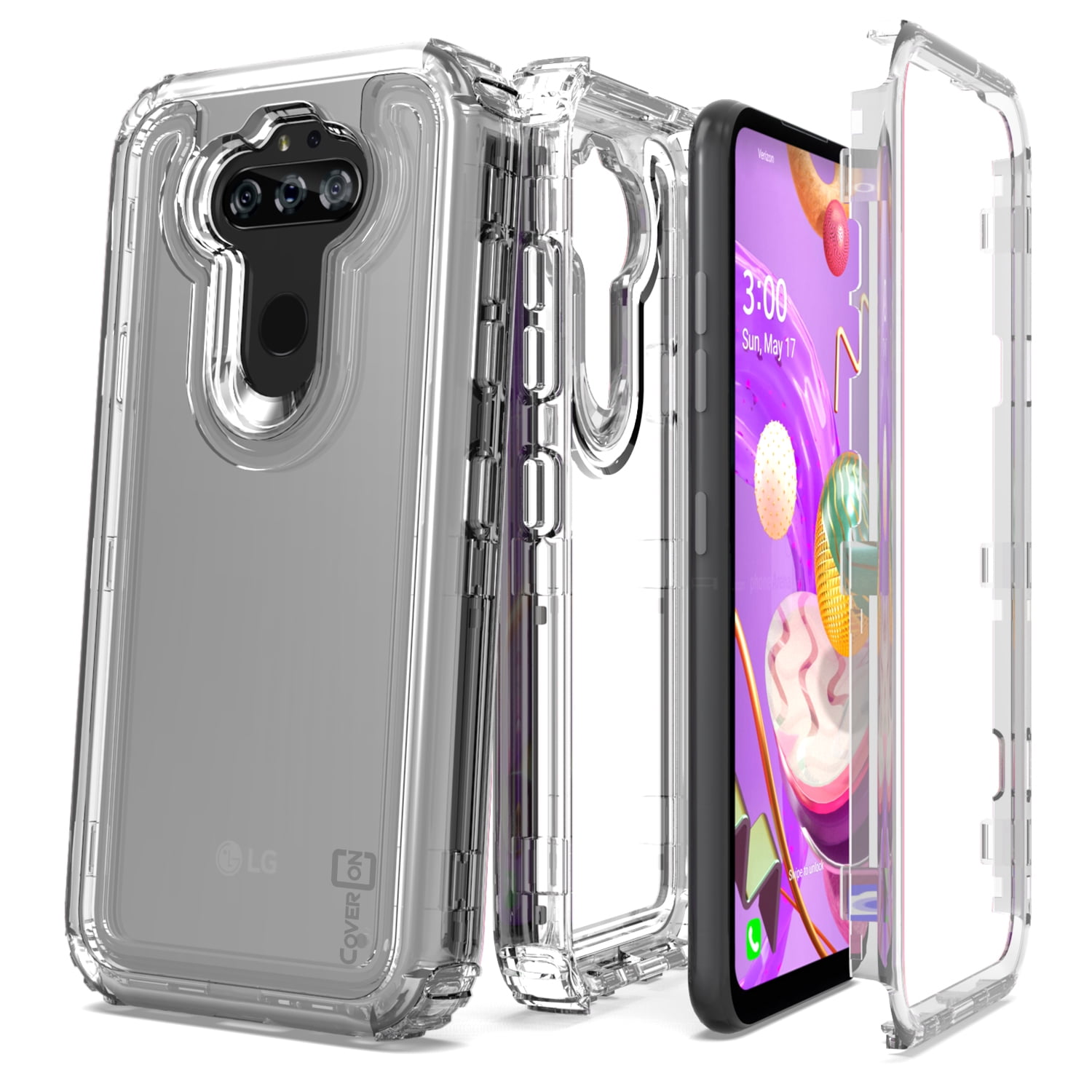 CoverON LG Tribute Monarch / Risio 4 / K8x Case Heavy Duty Full Body ...