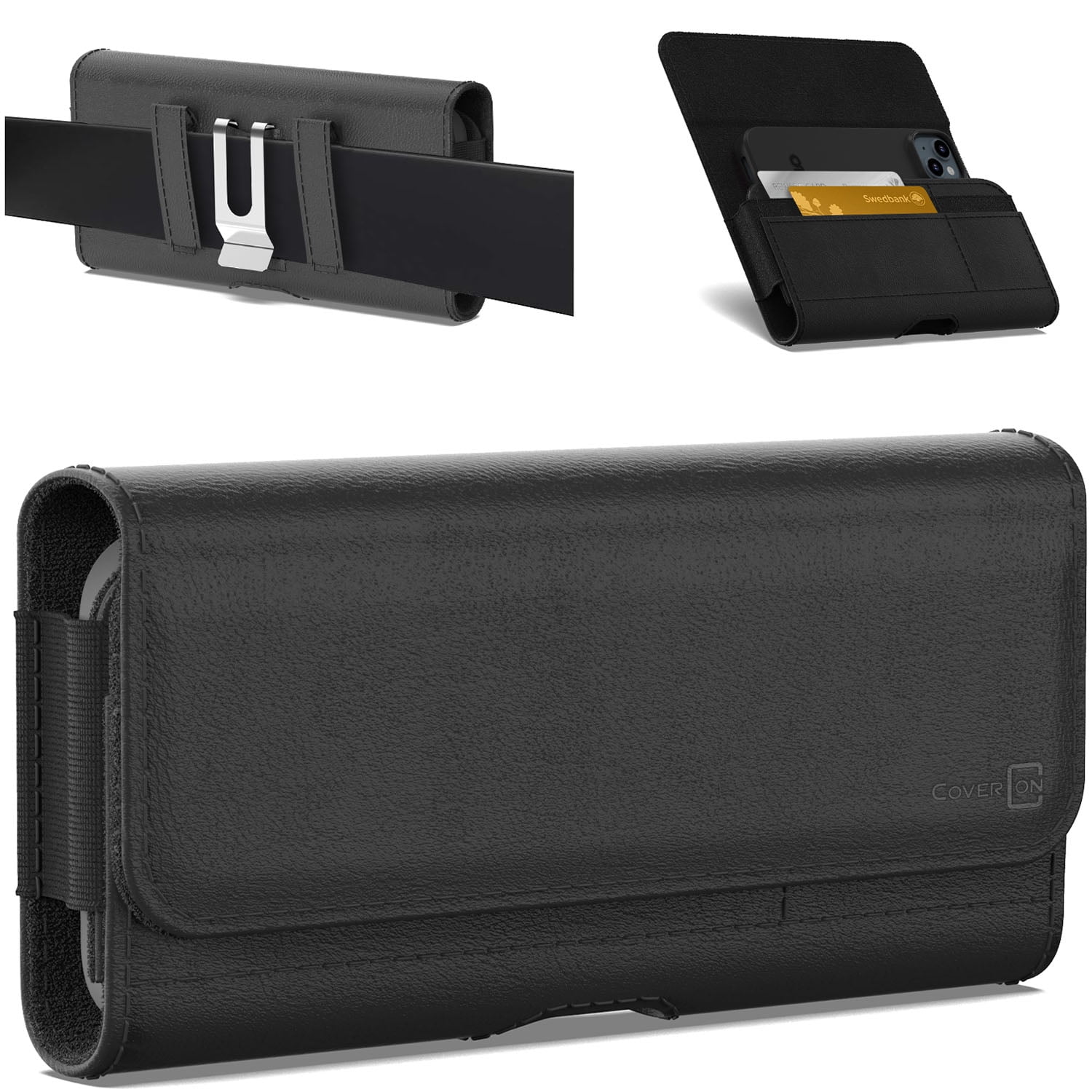 CoverON Leather Holster Pouch For Samsung Galaxy A06 A05 A05s A90 A80 A73 A72 A42 A32 A23 A22 ...