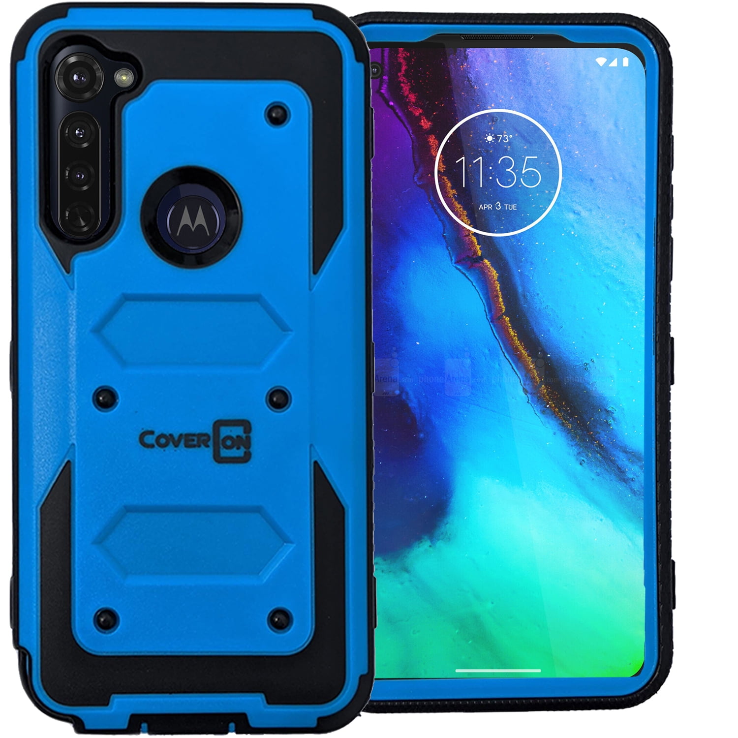 CoverON Motorola Moto G Stylus Case, Tank Series Hard Protective Armor ...