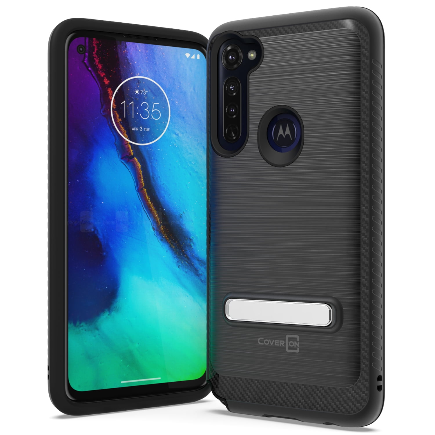 CoverON Motorola Moto G Stylus Case with Magnetic Metal Kickstand ...