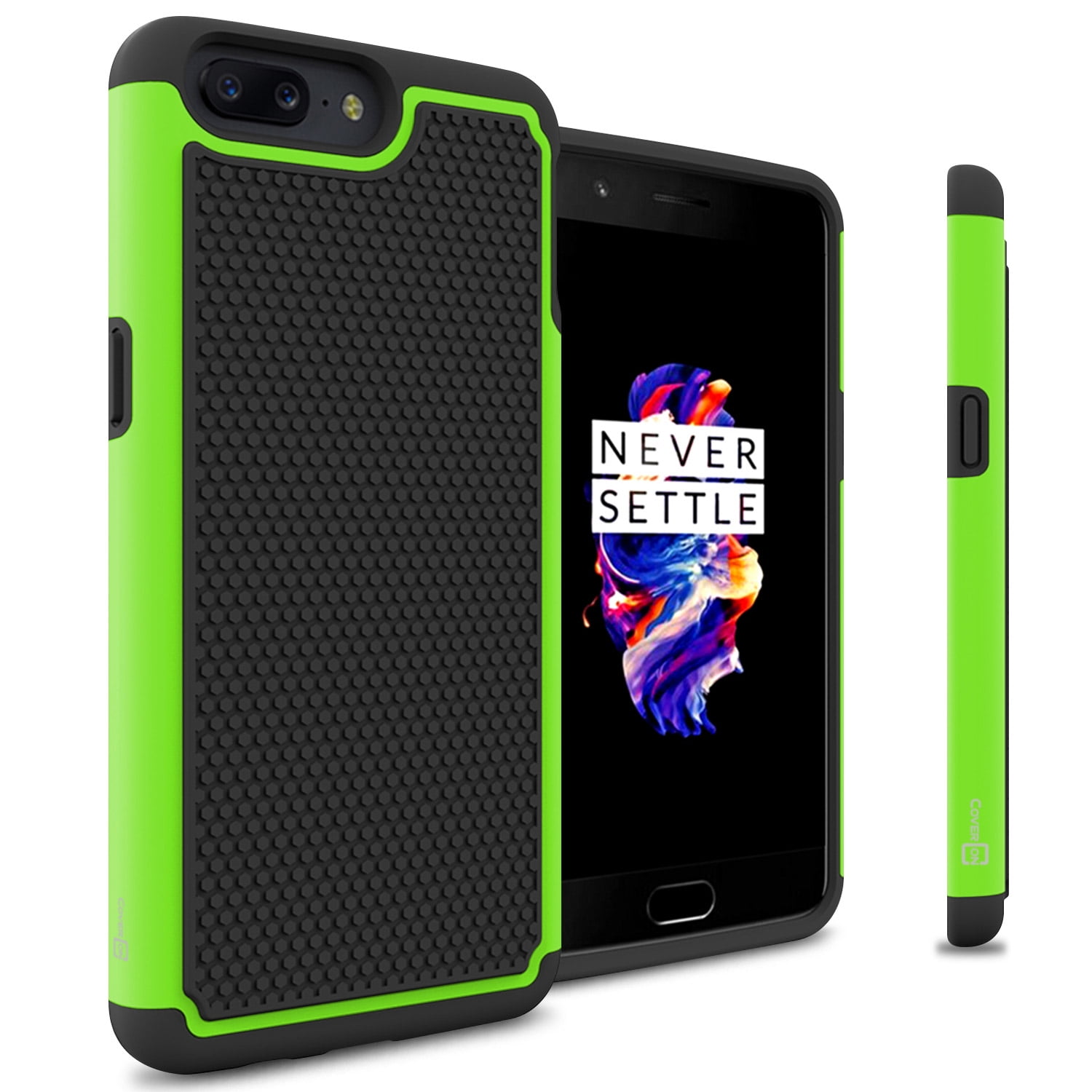 CoverON OnePlus 5 Case, HexaGuard Series Hard Phone Cover - Walmart.com