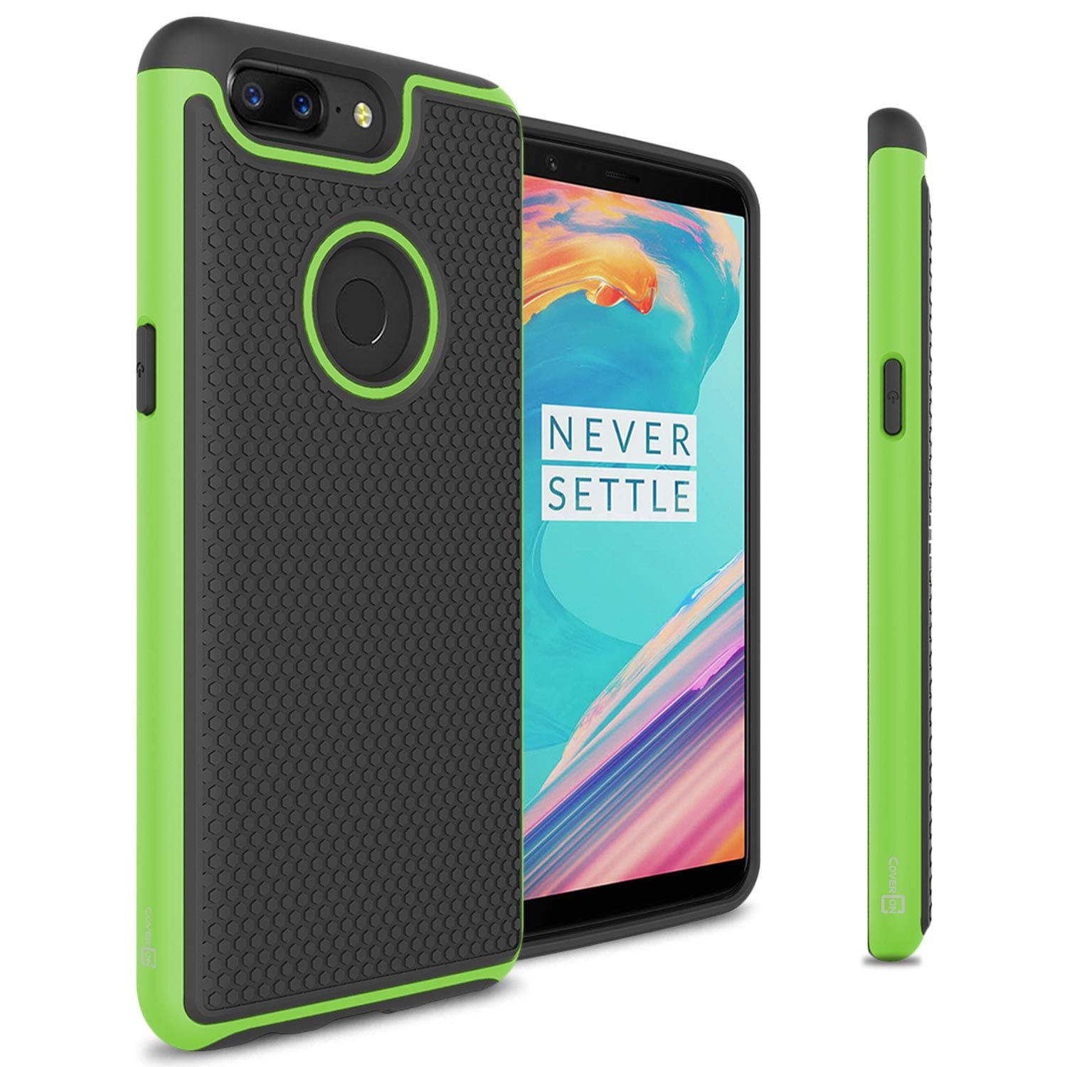 CoverON OnePlus 5T Case, HexaGuard Series Hard Phone Cover - Walmart ...