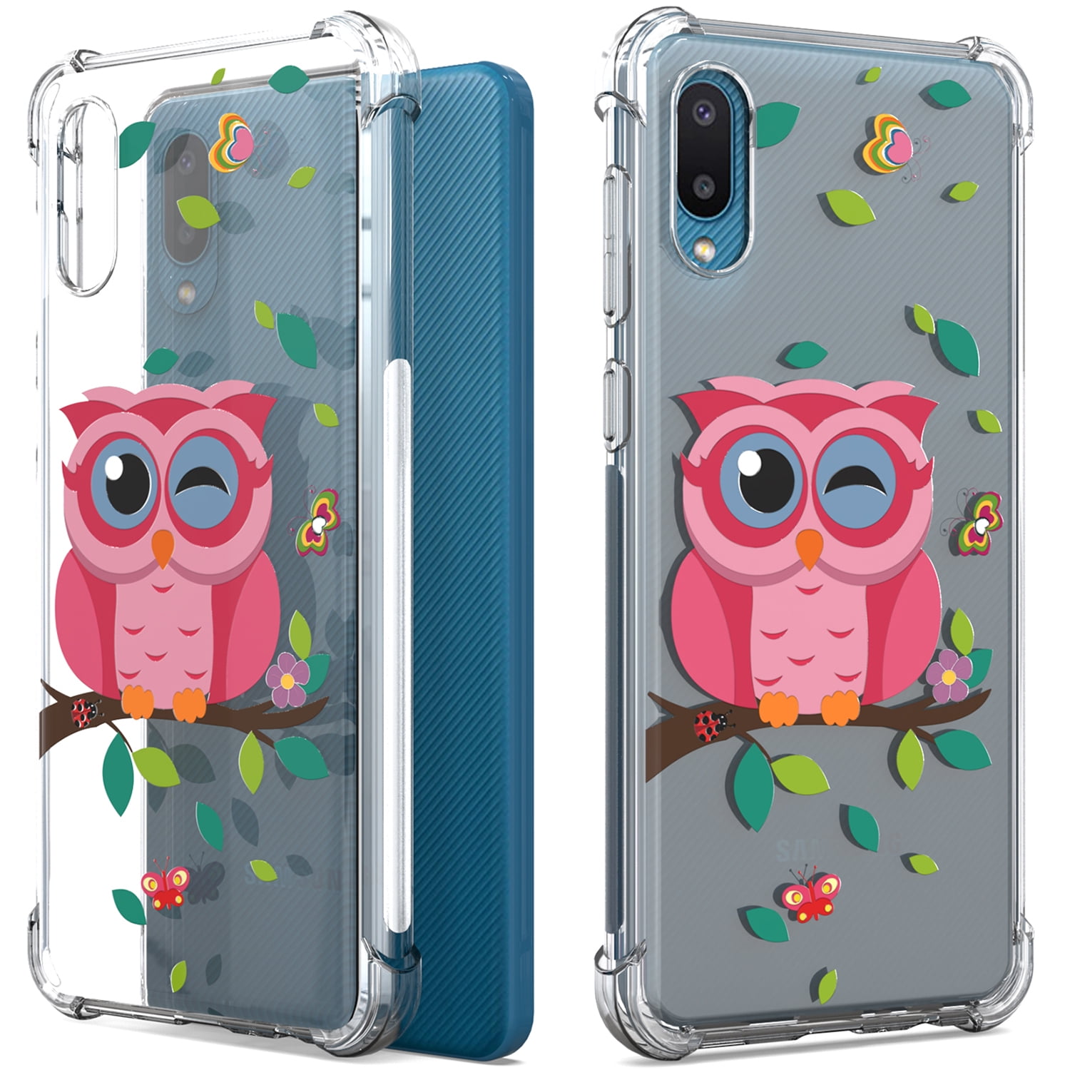 CoverON Phone Design For Samsung Galaxy A02 Case, Clear Flexible Soft ...