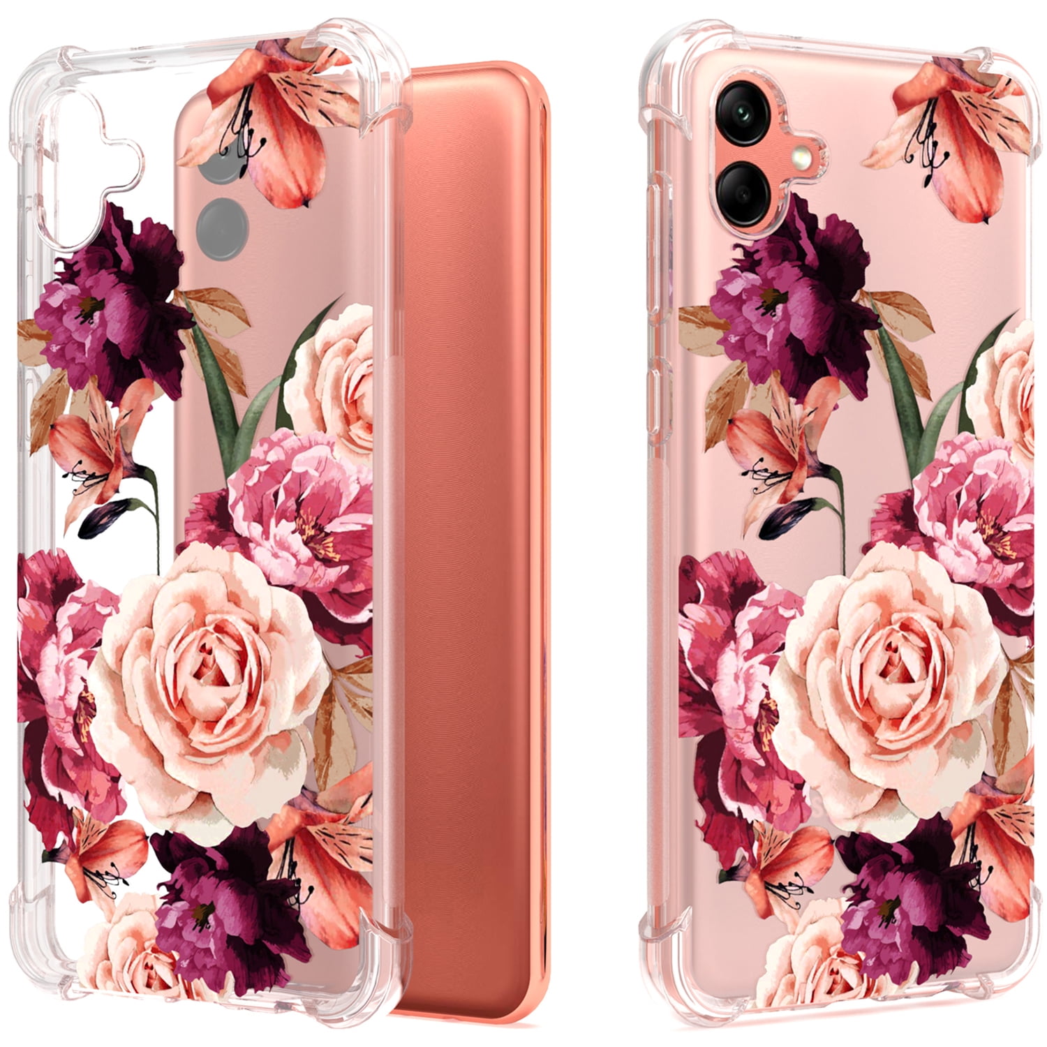 CoverON Phone Design For Samsung Galaxy A04 Case, Clear Flexible Soft ...