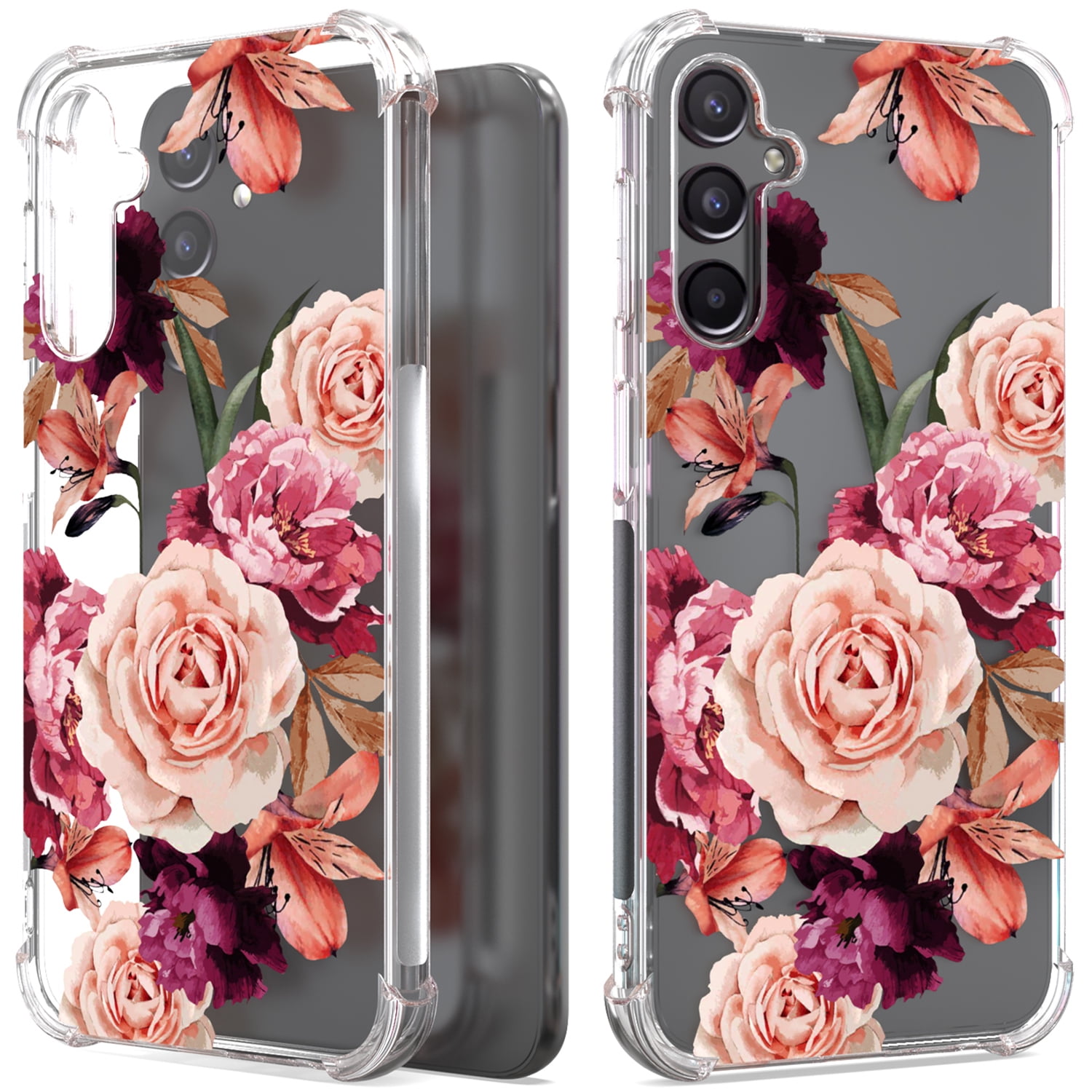 CoverON Phone Design For Samsung Galaxy A24 Case, Clear Flexible Soft ...