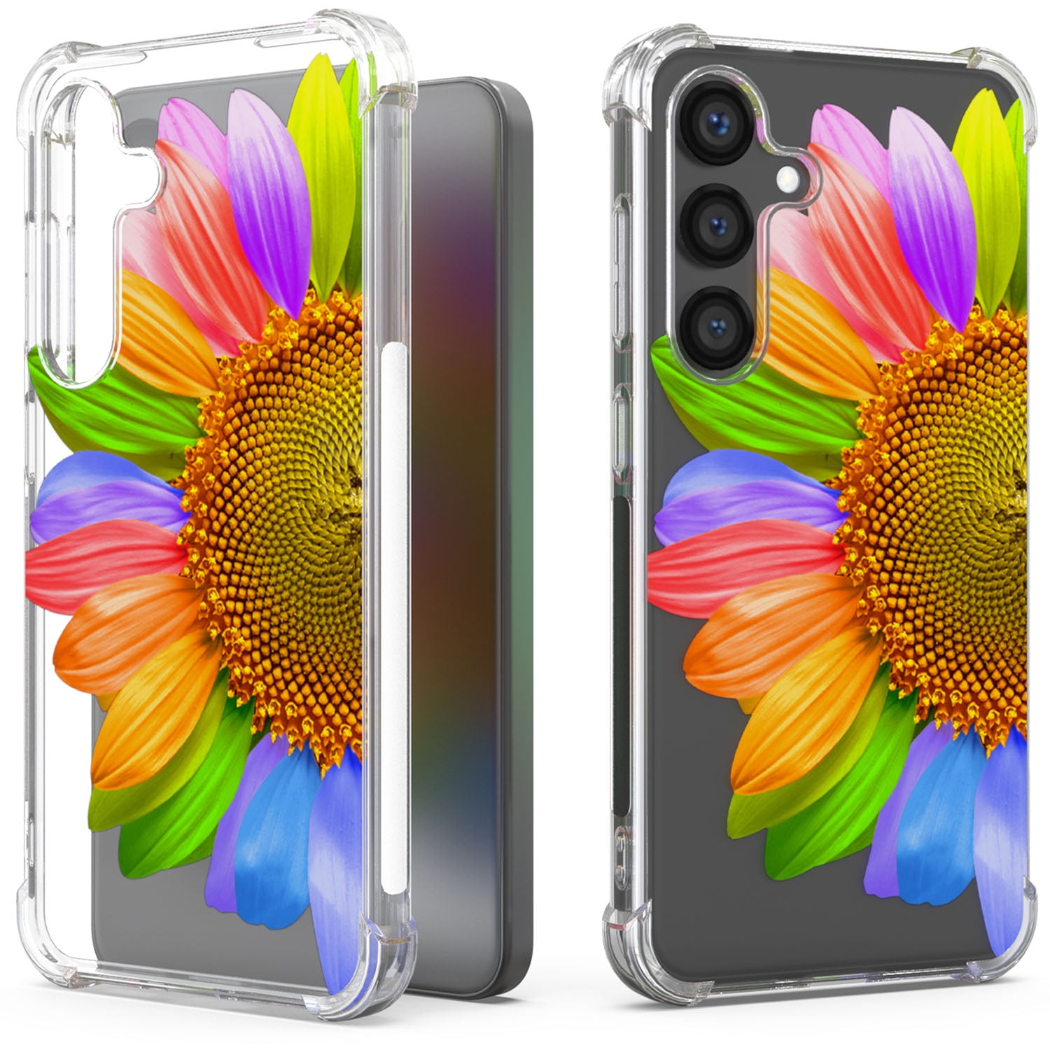 CoverON Phone Design For Samsung Galaxy S24 Case, Clear Flexible Soft ...